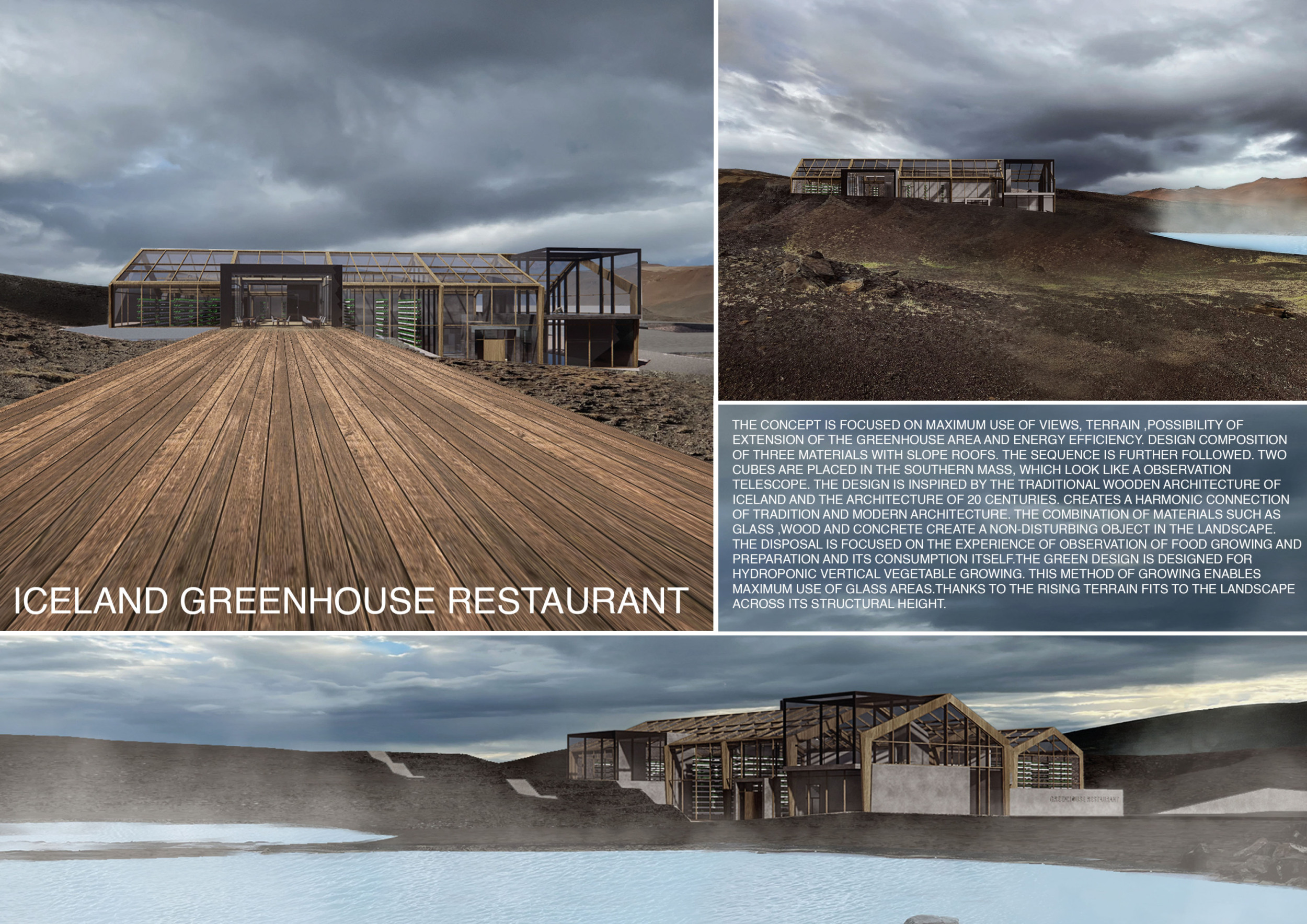 Architecture project // Modular Structure with Transparent Glass Walls ...