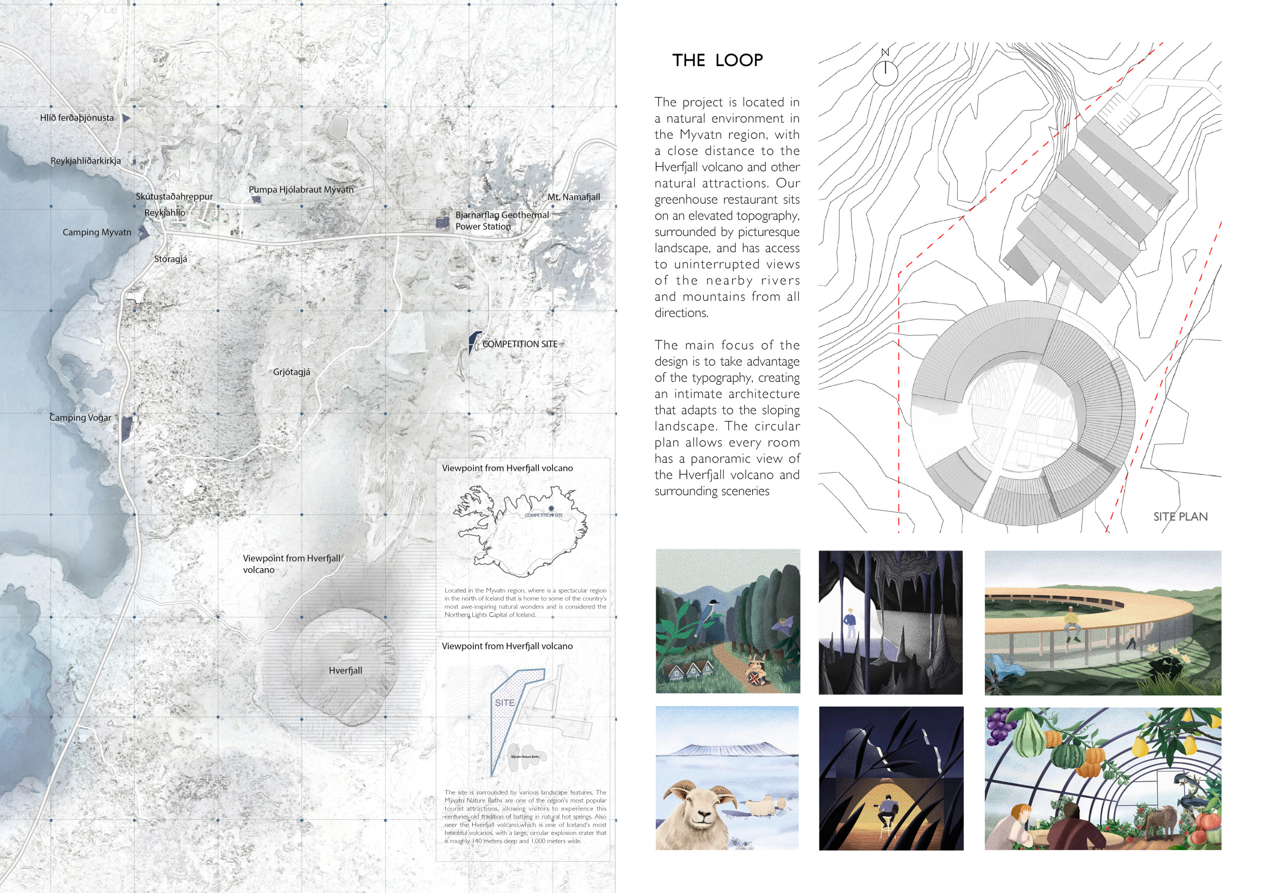 Architecture project // Circular Gathering Space Embracing Panoramic ...