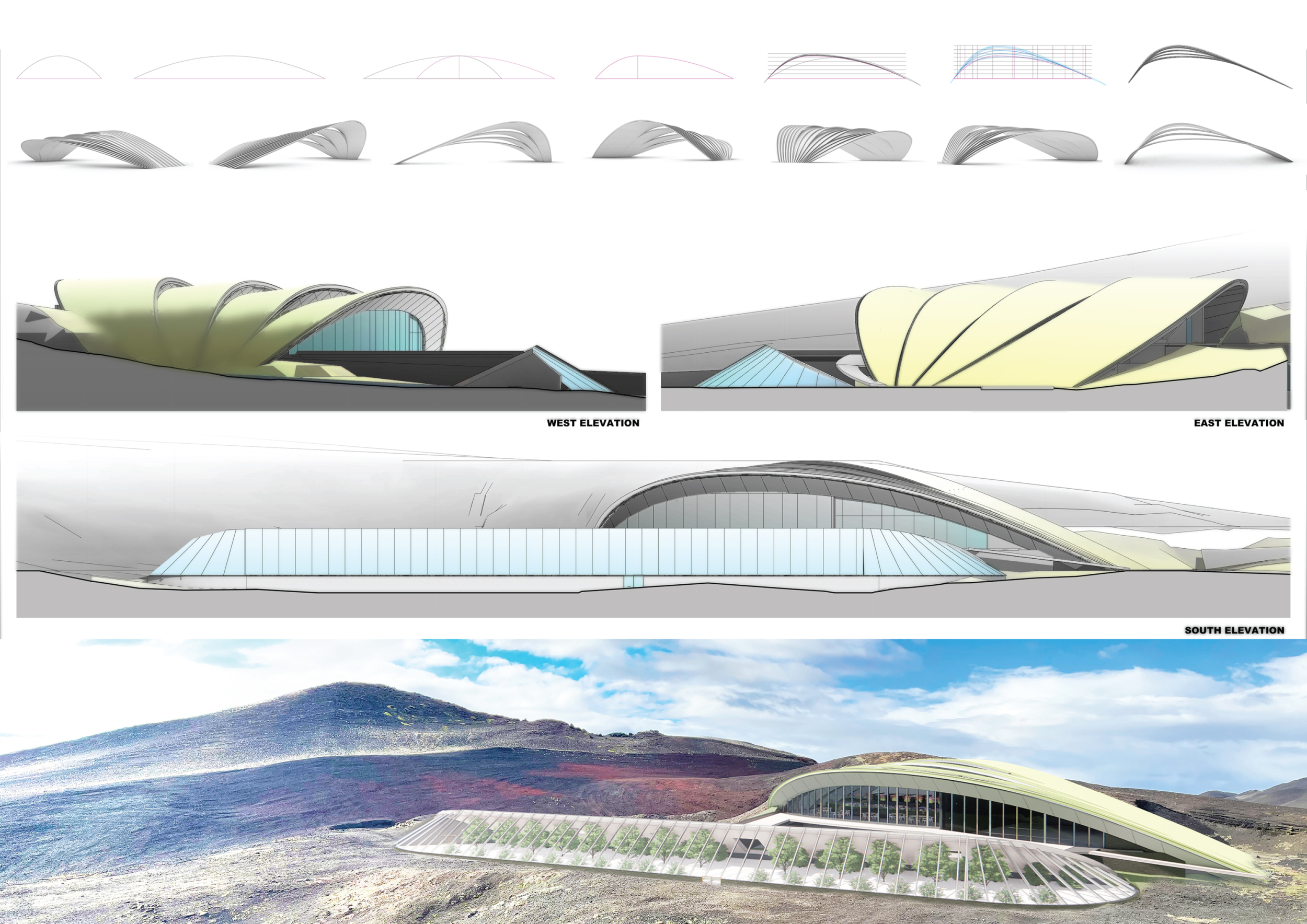 Architecture project // Catenary Curves with Volcanic Ash Create a ...