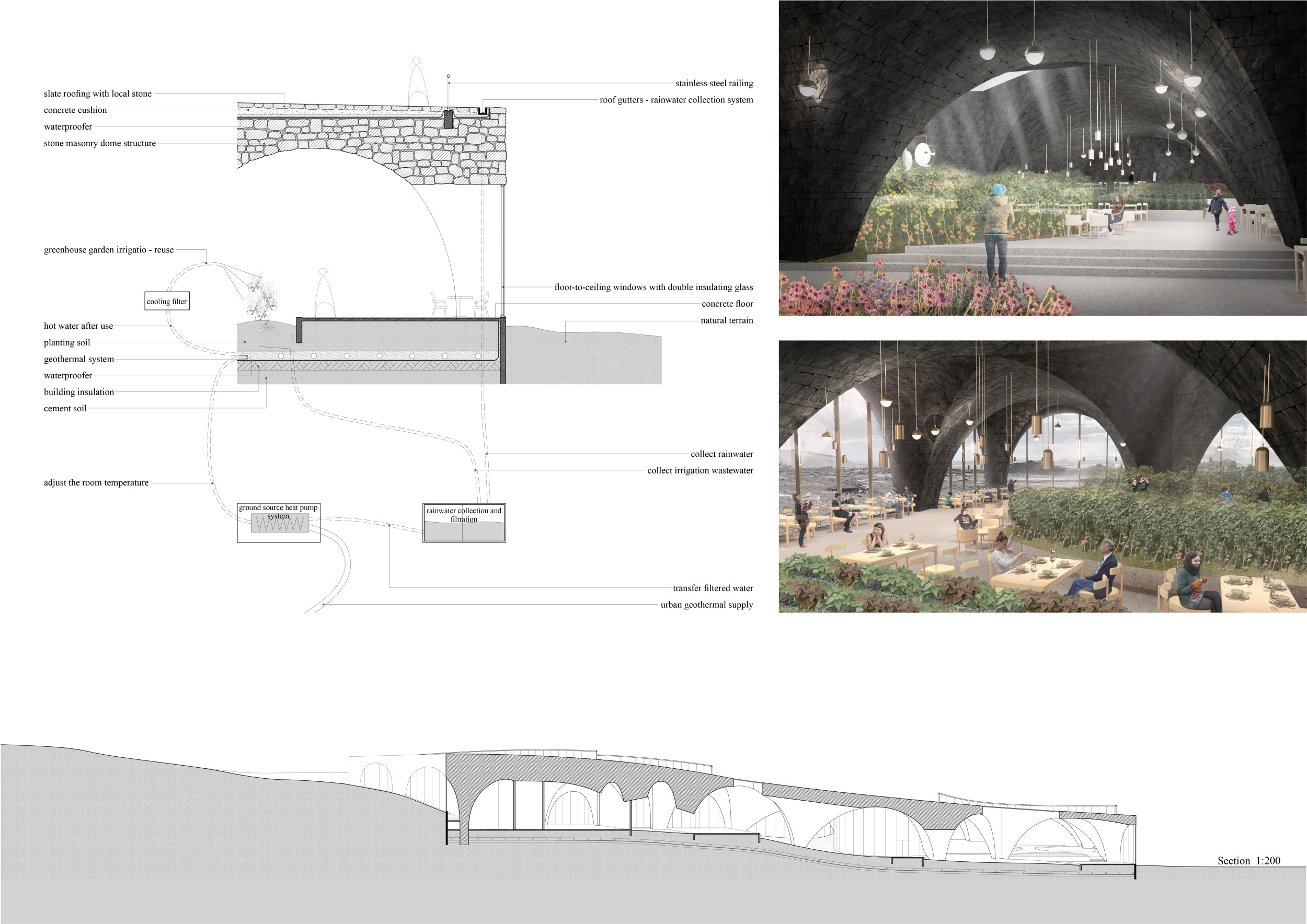 Architecture project // Cave-Like Dining Experience with Local Rocks ...