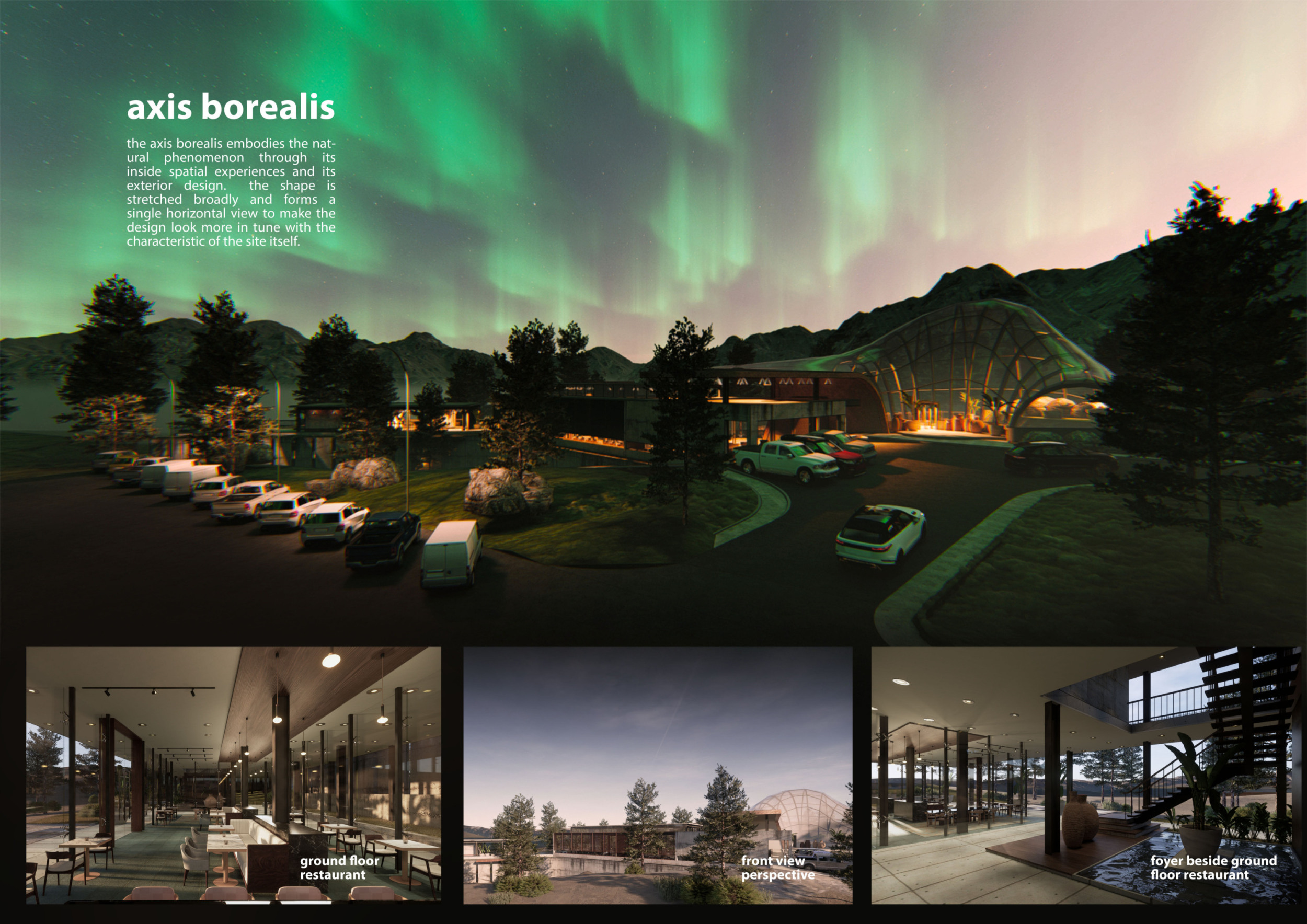 Architecture project // Panoramic Green Spaces with Concrete and Glass ...