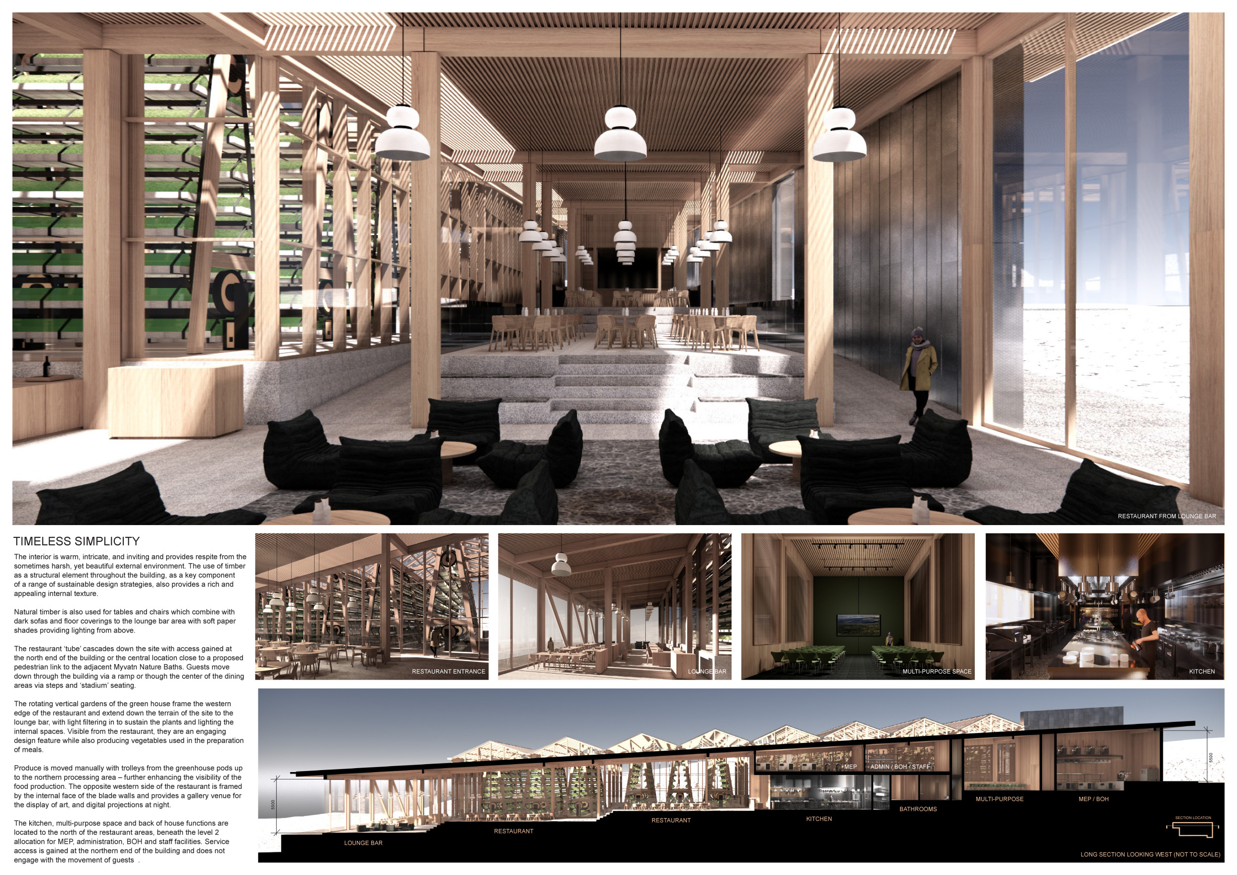 Architecture project // Vertical Blade Walls and Timeless Timber in a ...