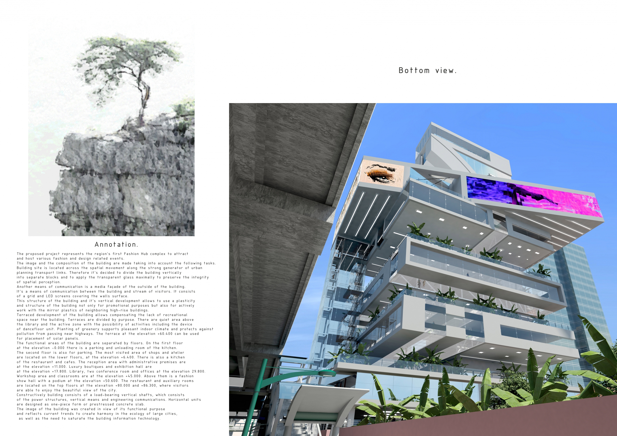 Architecture project // Transparent Cantilevers and Glass Facades ...