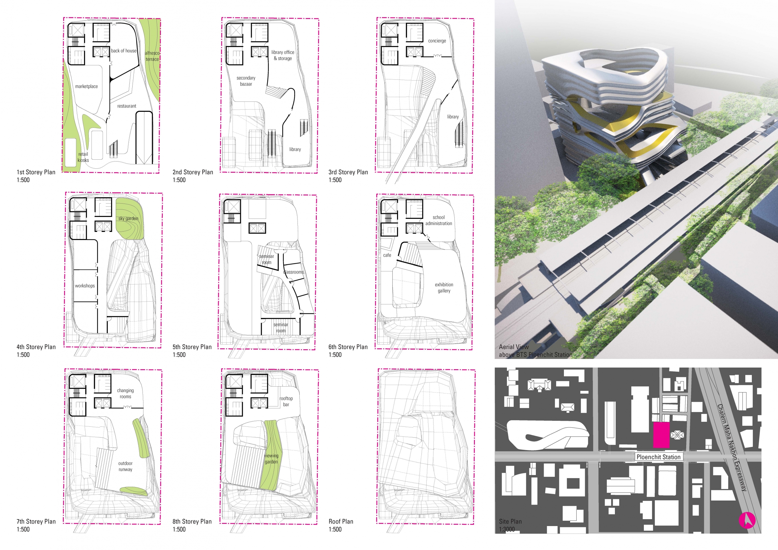 Architecture project // Charred Wooden Shingles and Bamboo Elements ...