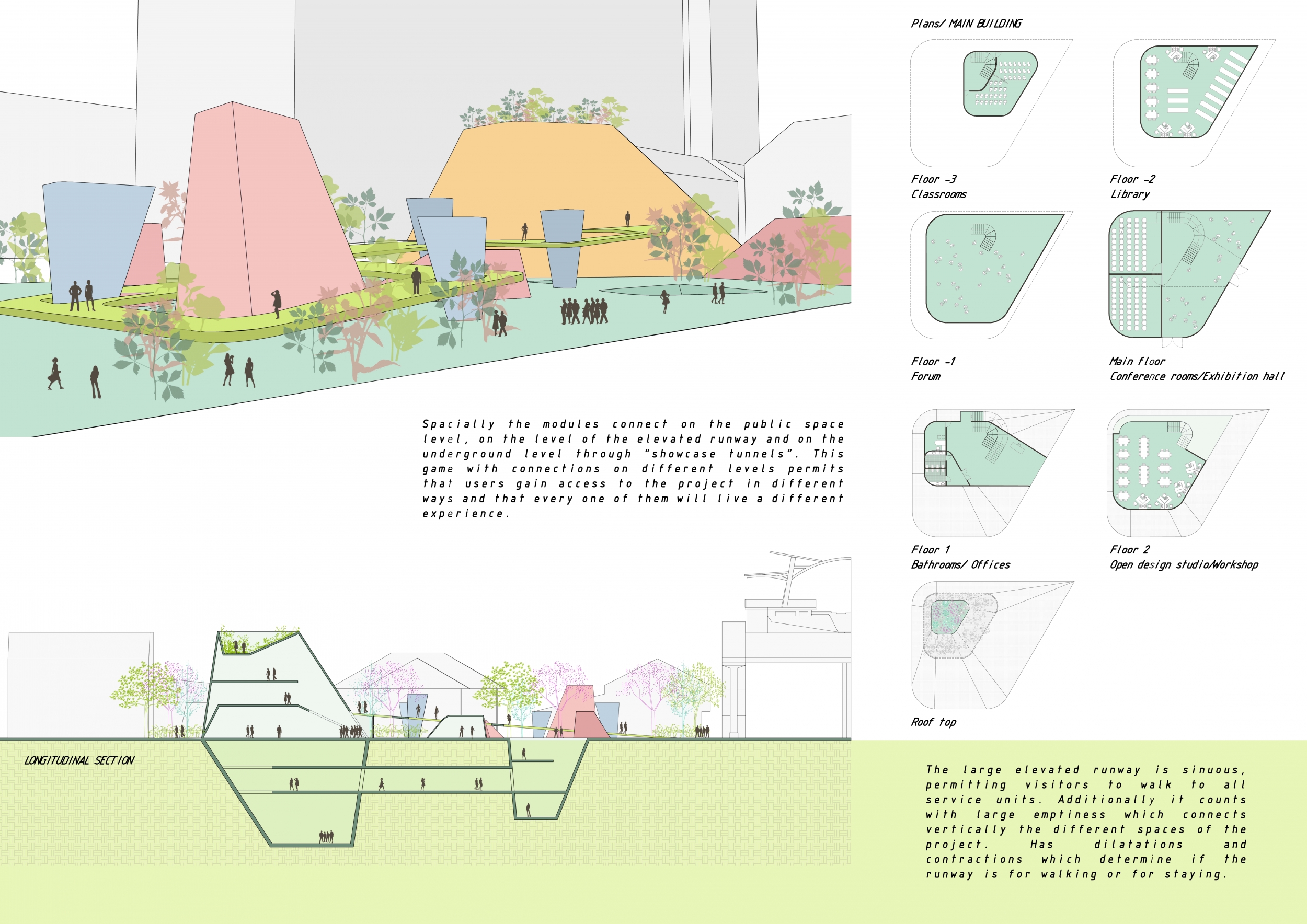 Architecture project // Elevated Public Runway Constructed with ...