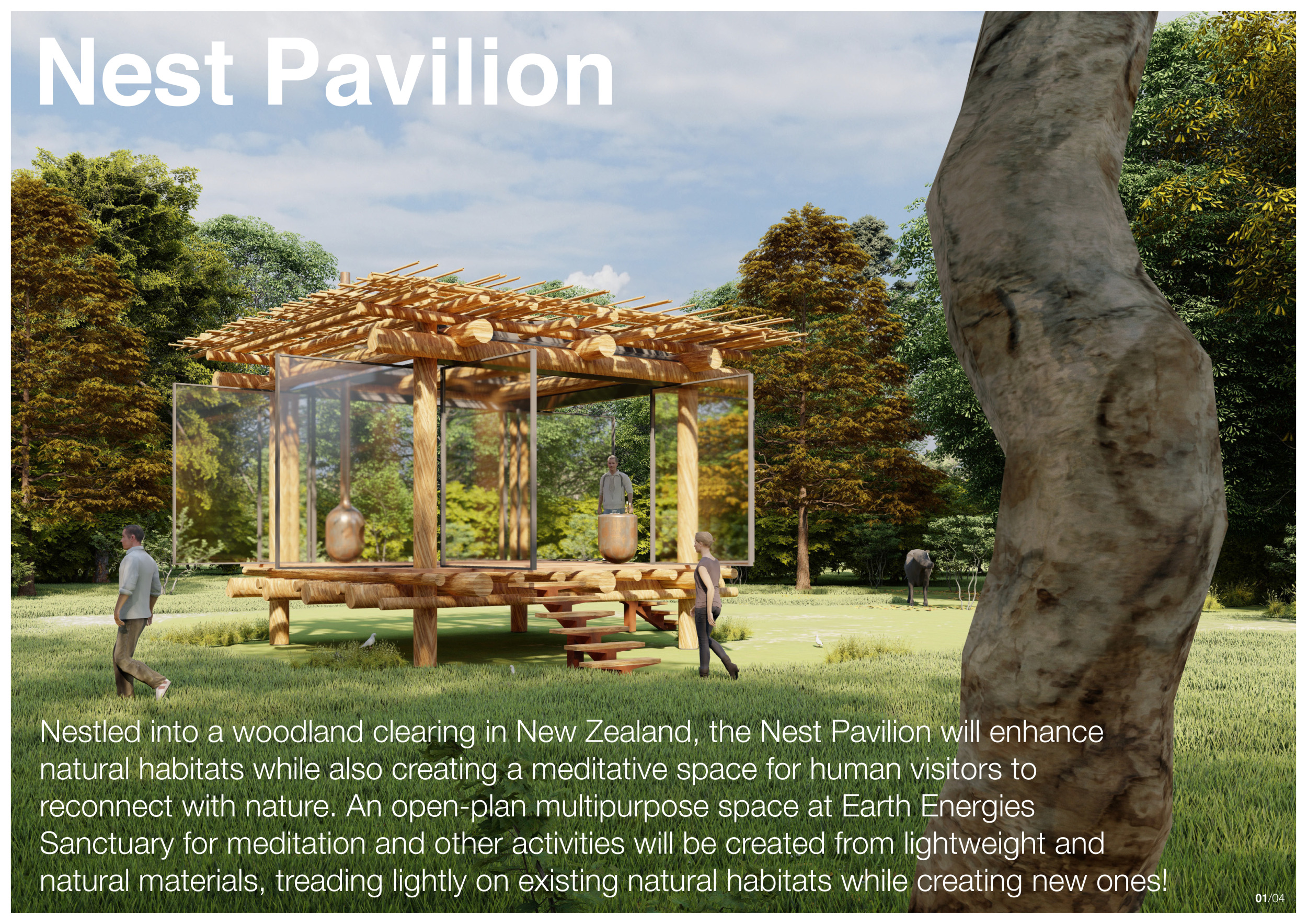 Architecture project // Natural Bamboo Integration in a Timber ...