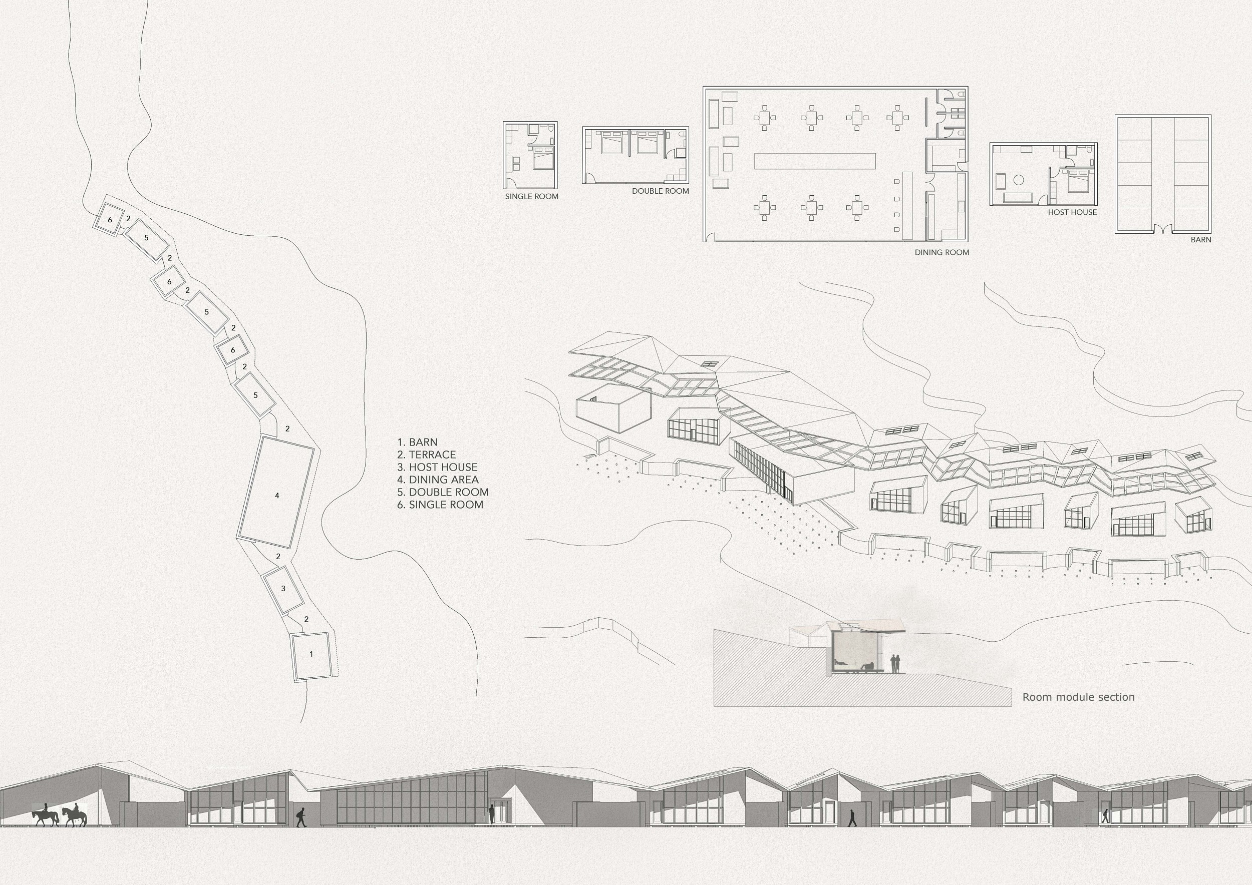 Architecture project // Embedded Volcanic Rock Structure Offering ...