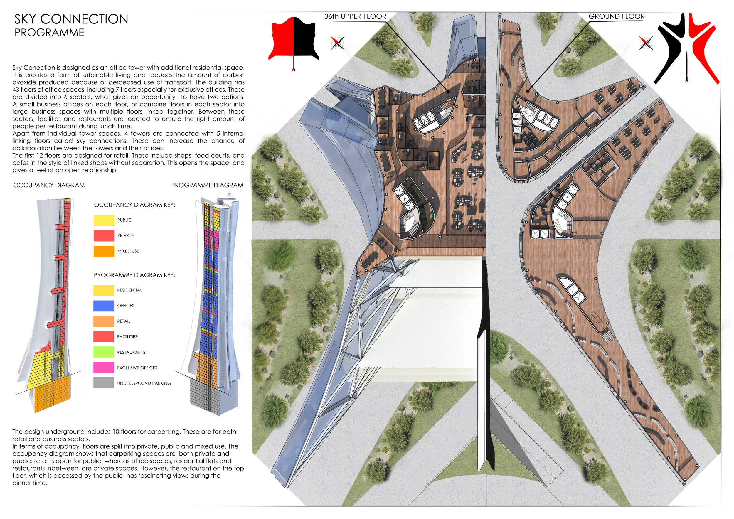 Architecture project // Golden Facade and Wind-Responsive Design in a ...