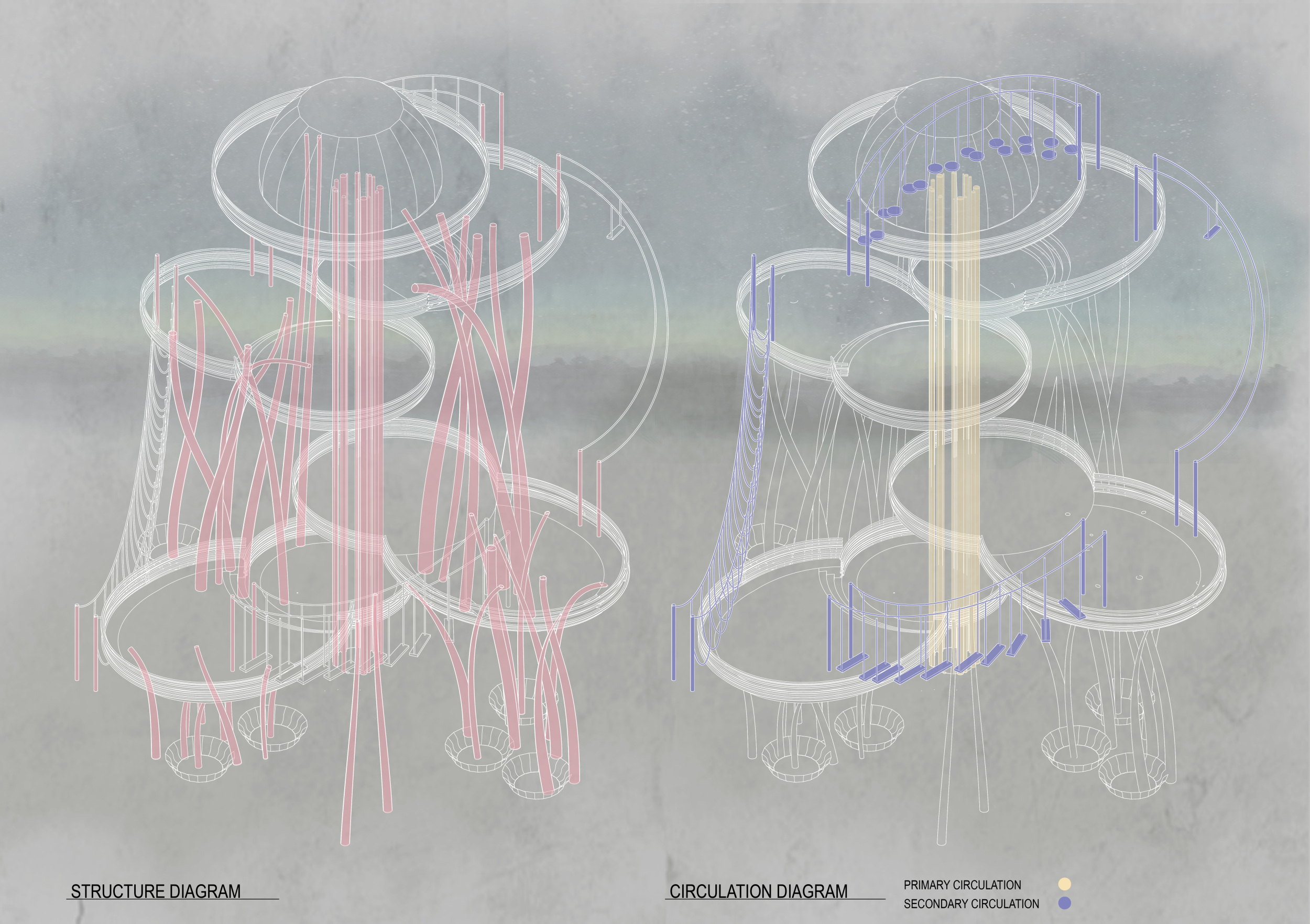 Architecture project // Elevated Community Spaces Aligned with Nature's ...