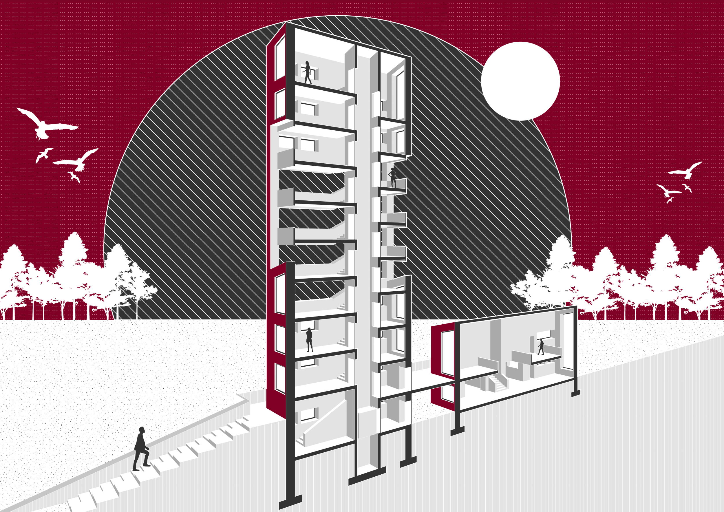 Architecture project // Equestrian Facilities with Community Space and ...