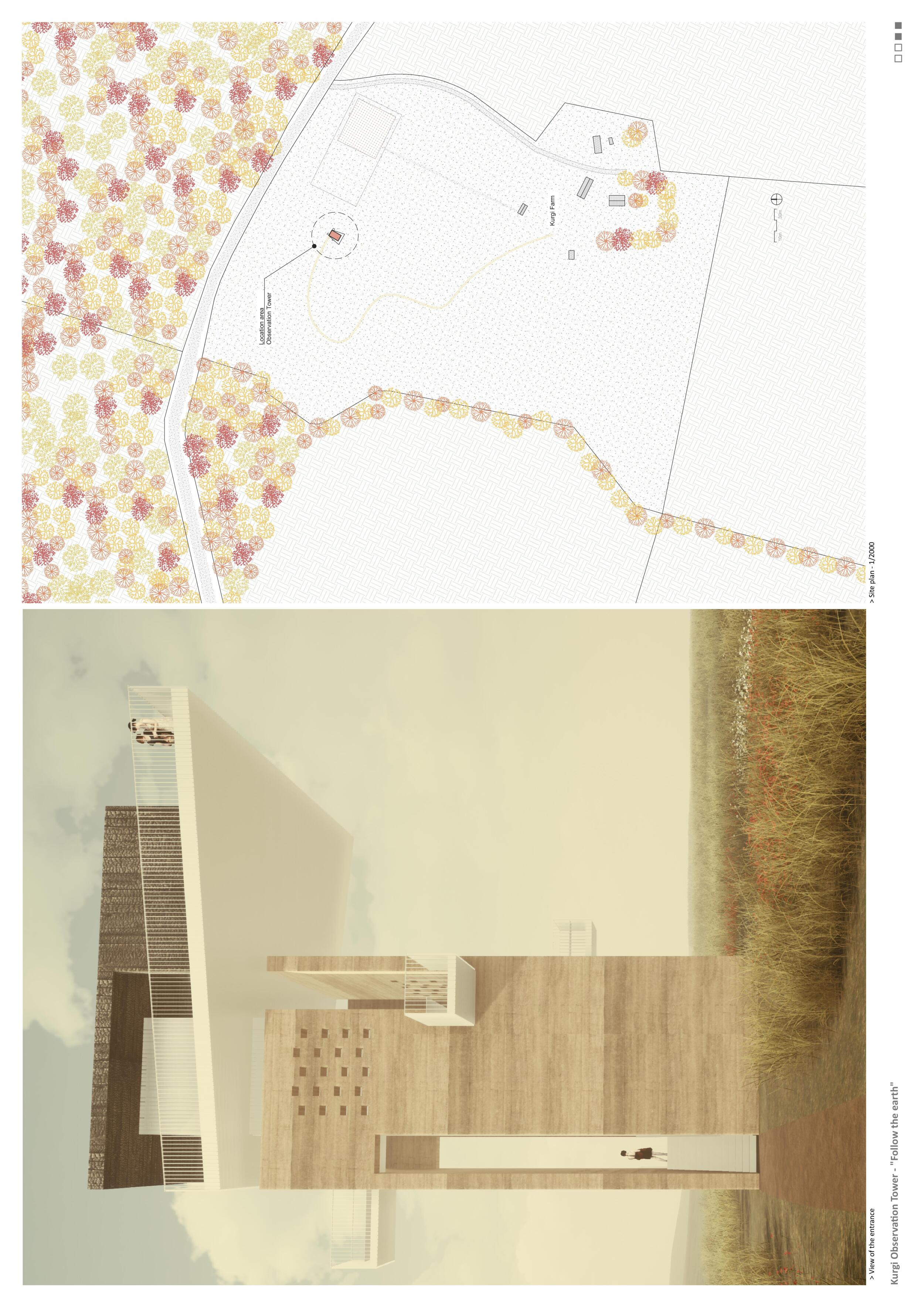 Architecture project // Raw Earth Walls and Cantilevered Platforms in a ...