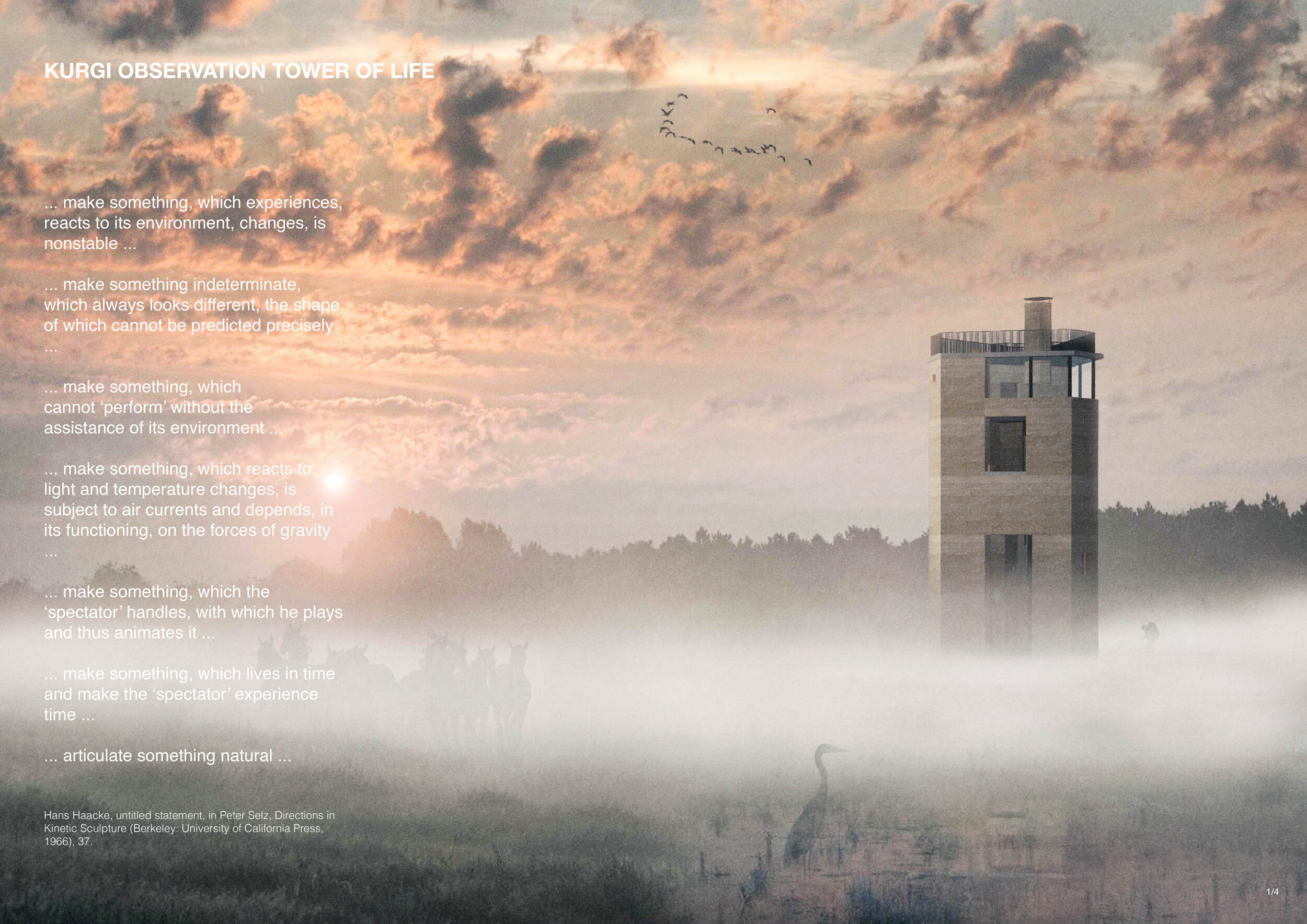 Architecture project // Rammed Earth Observation Tower Seamlessly ...