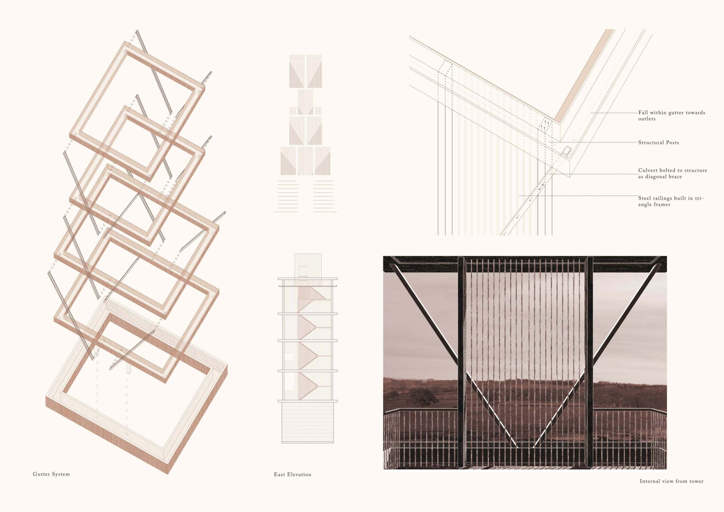 Architecture project // Rammed Earth Base with Galvanized Steel Canopy ...