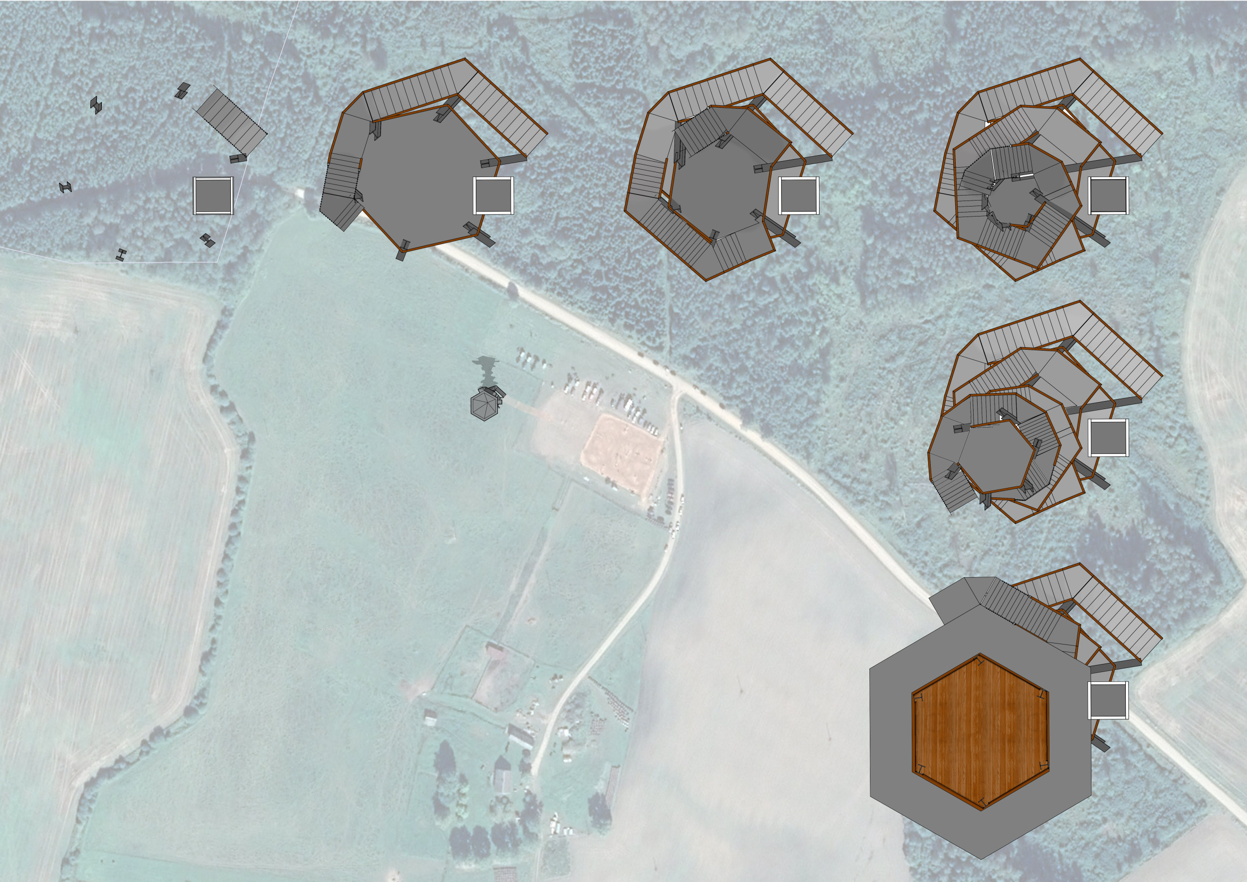 Architecture project // Elevated Steel Platforms with Perforated Grids ...