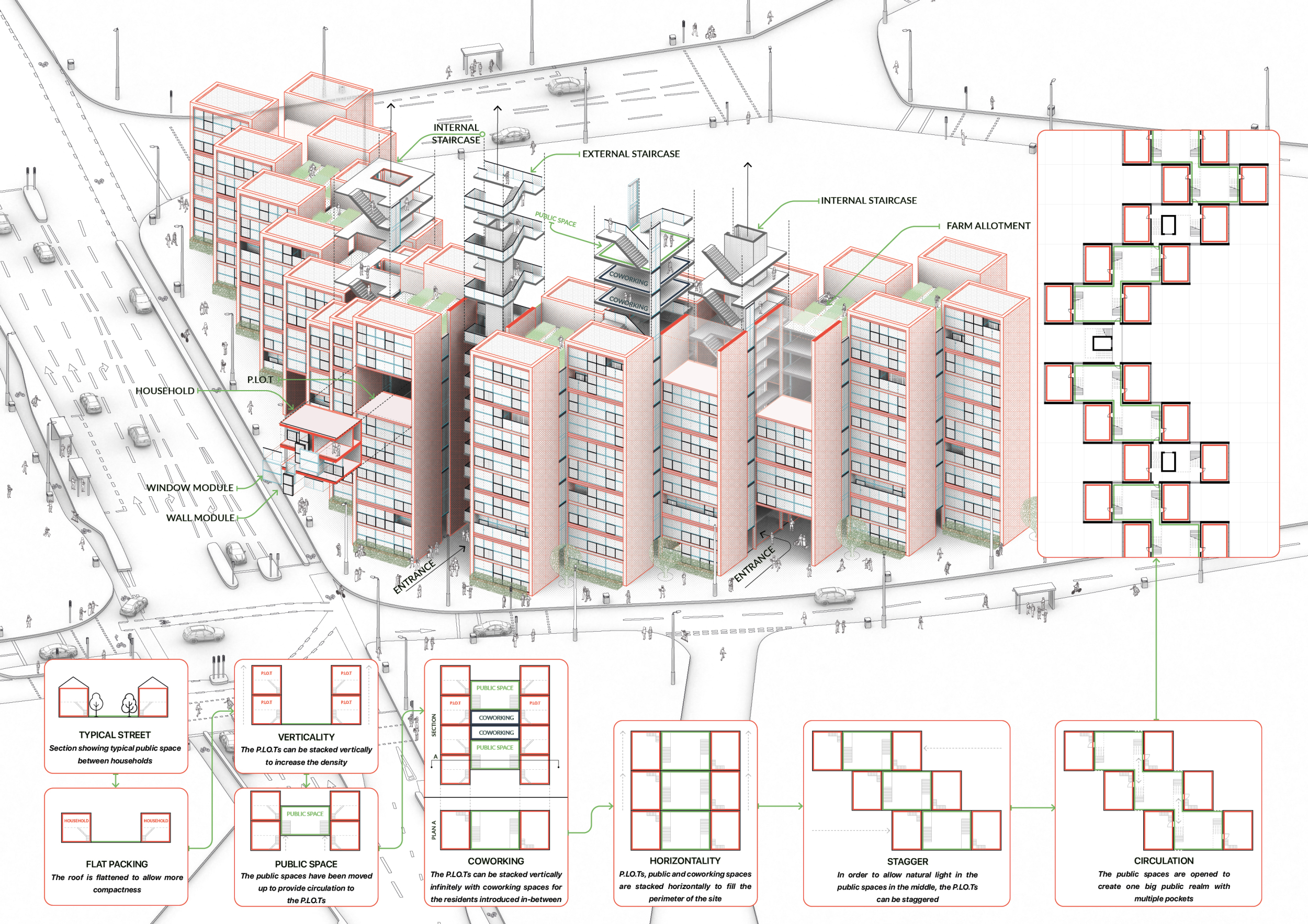 Architecture project // Vertical Layers Transforming Communal Living ...