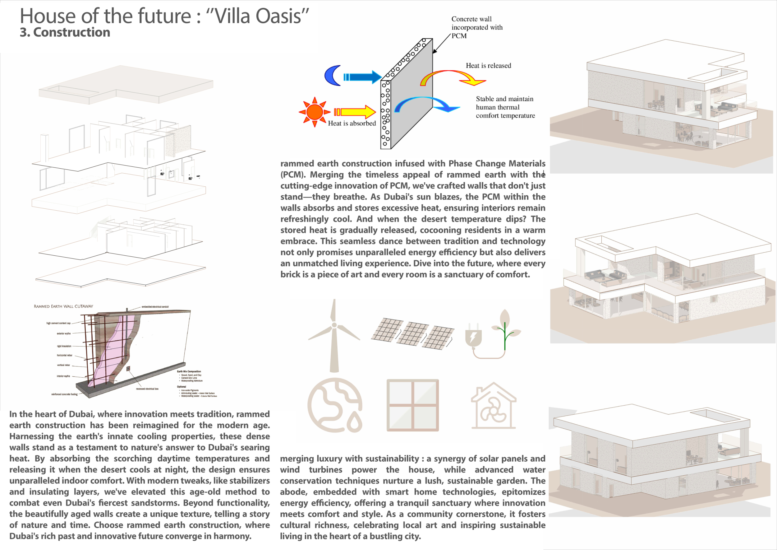 Architecture project // Rammed Earth Construction with Integrated ...