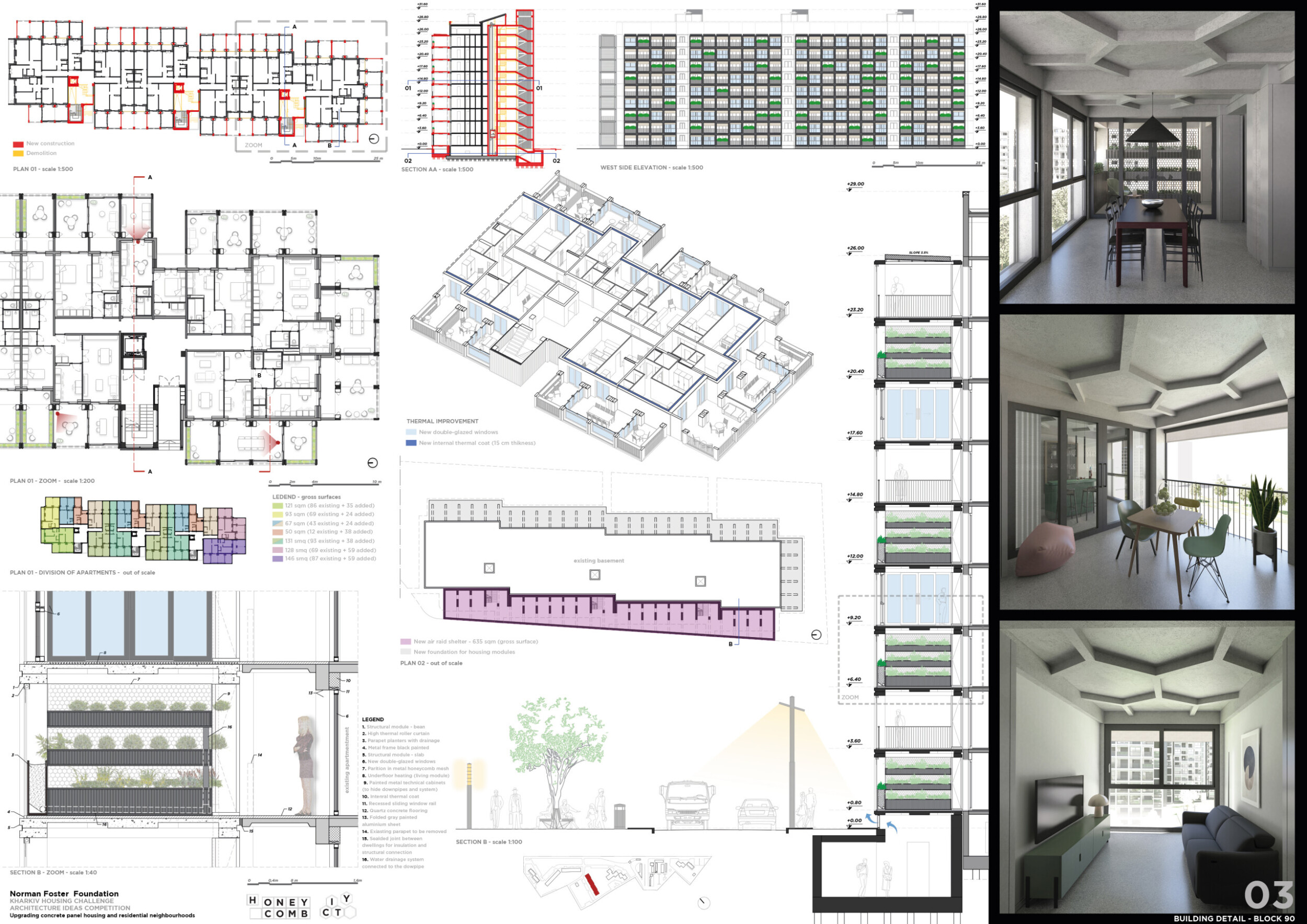 Architecture project // Modular Community Living Structured with ...