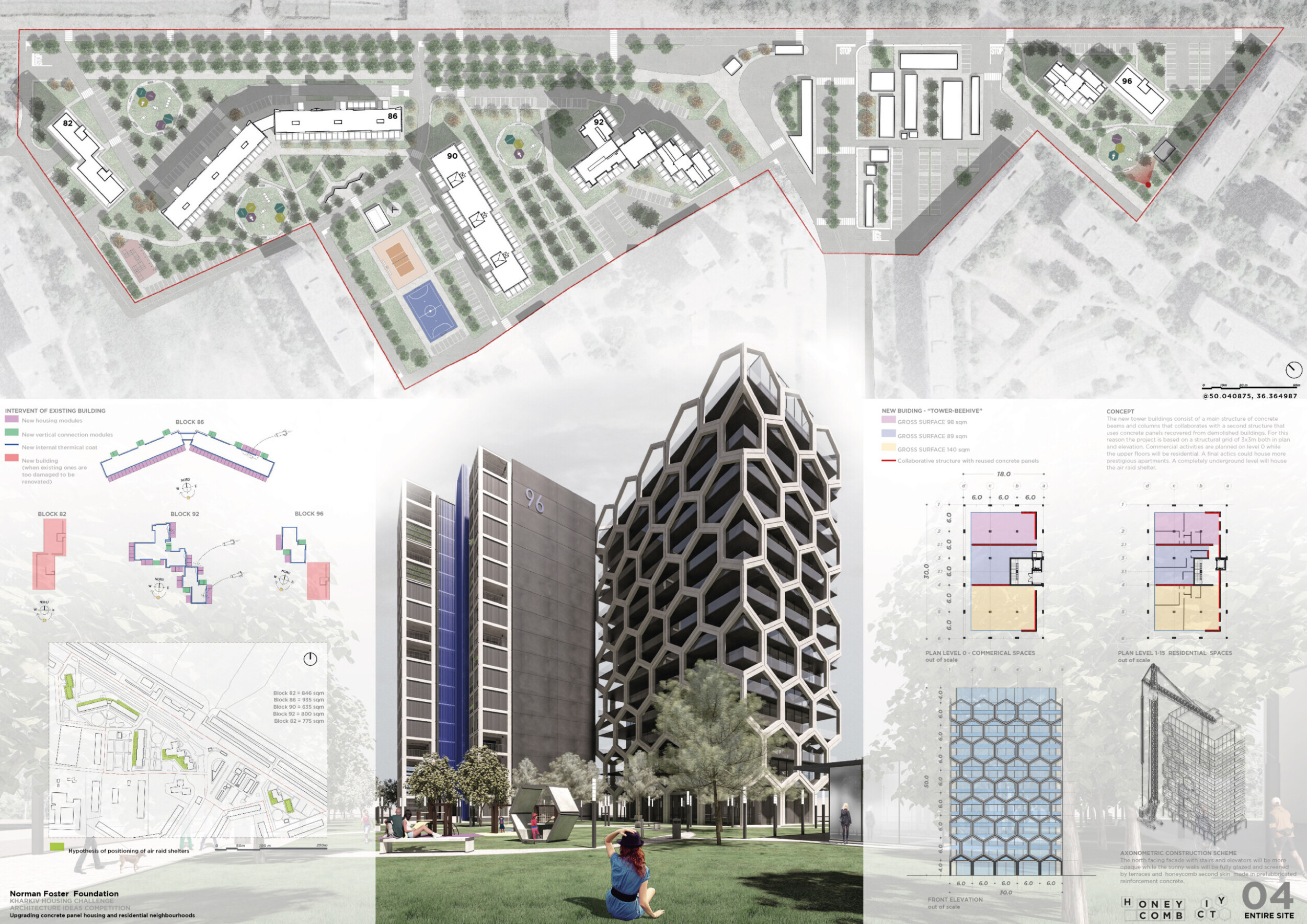 Architecture project // Modular Community Living Structured with ...