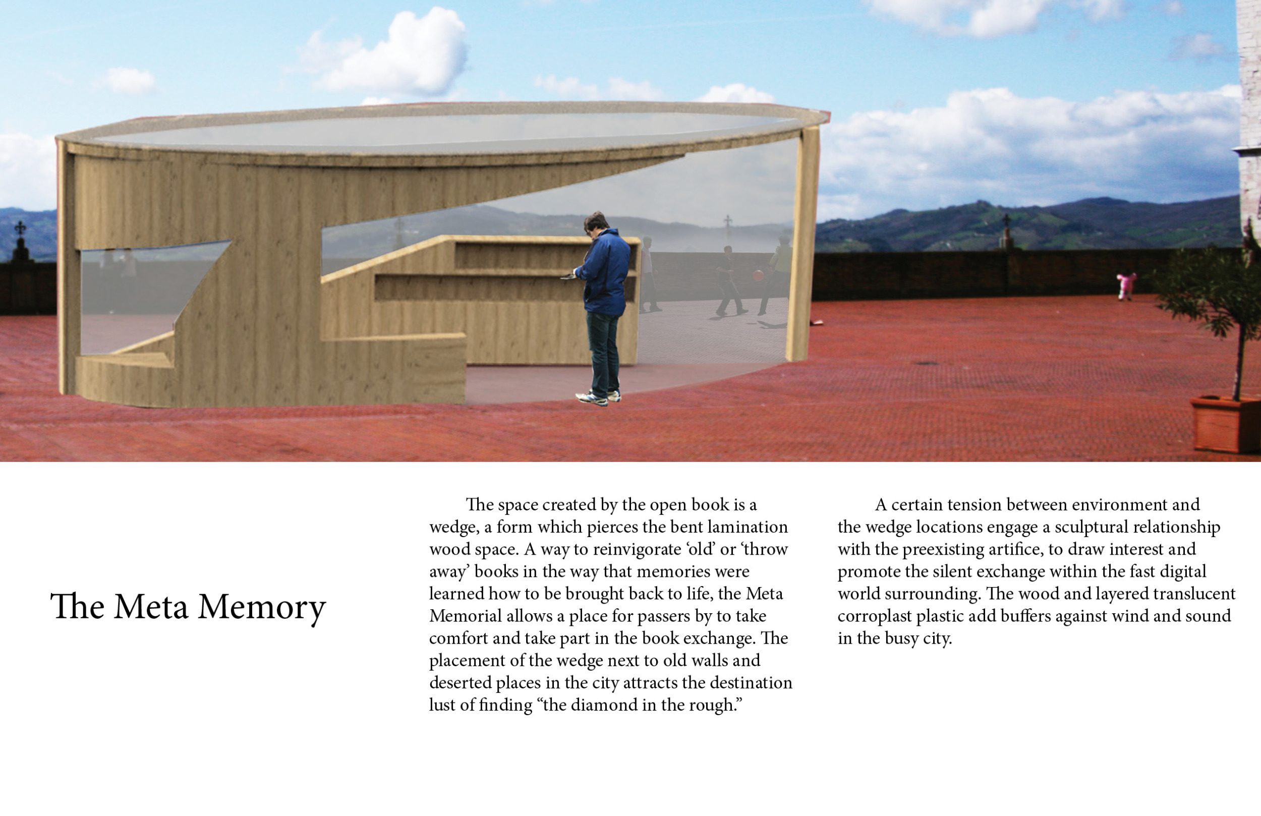 Architecture project // Wedge-Shaped Structure with Translucent ...