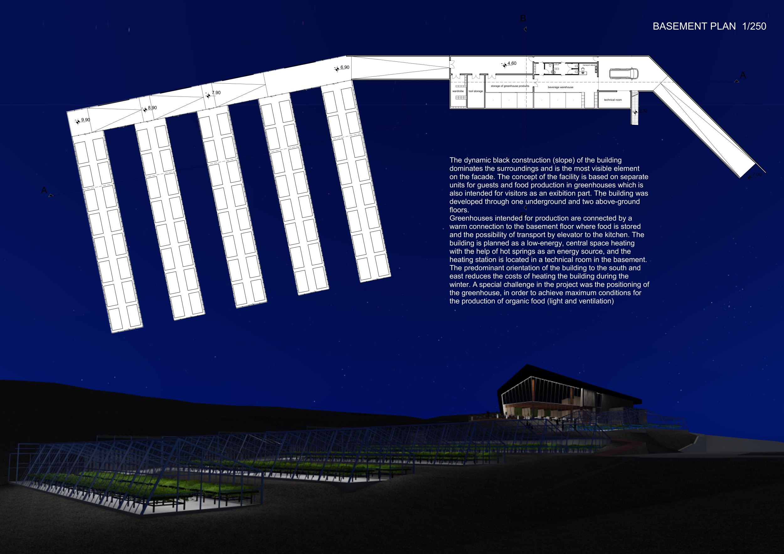 Architecture project // Trapezoidal Glass Structure Embracing Nature in ...