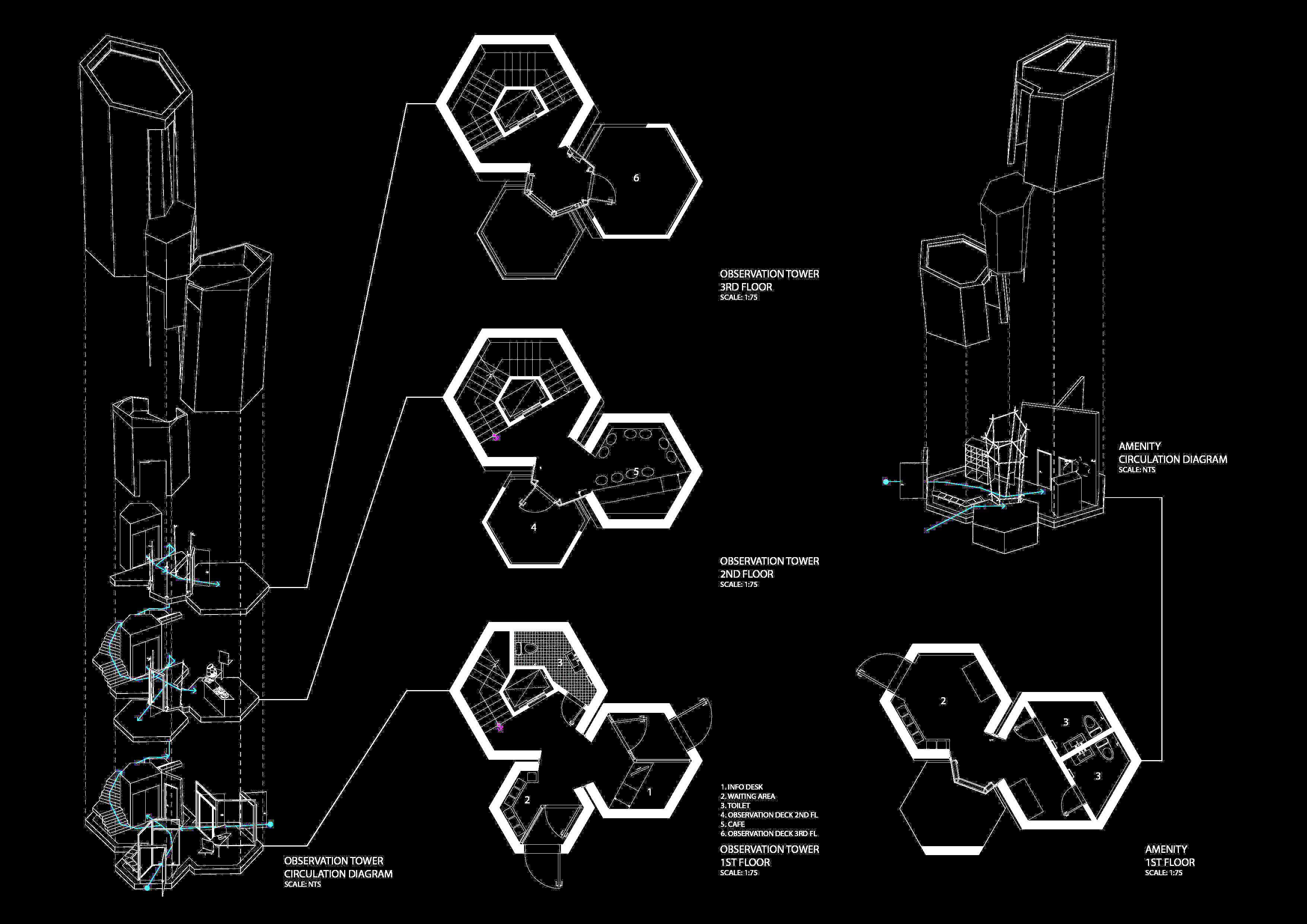 Architecture project // Tectonic Inspired Observation Tower Featuring ...