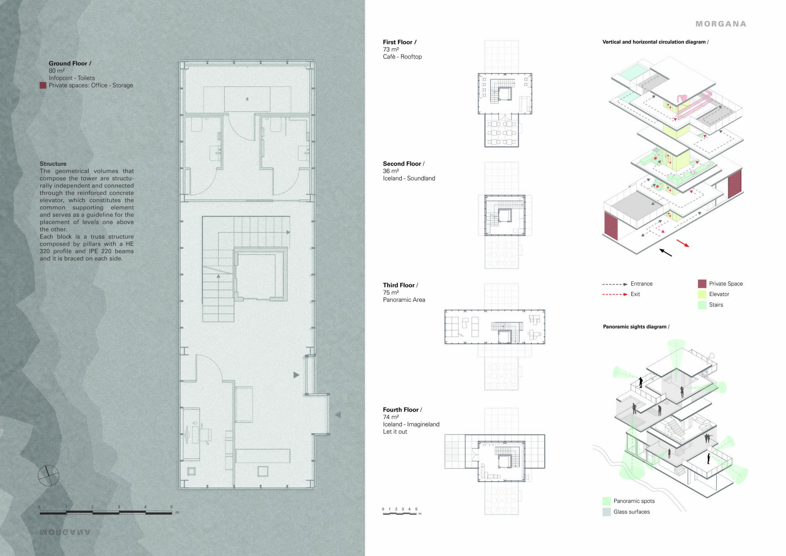 Architecture project // Mirage-Inspired Observation Tower with Sintered ...