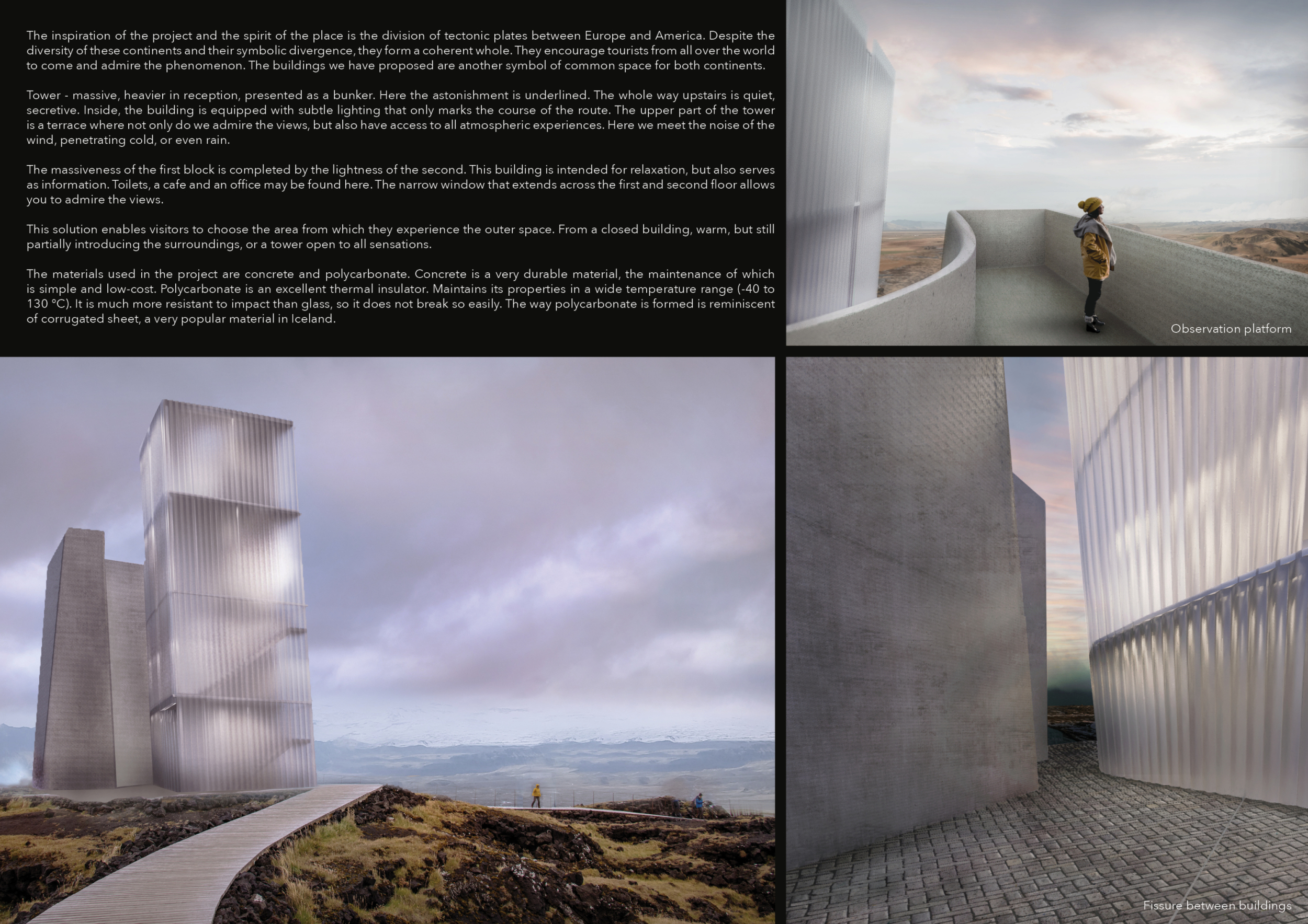 Architecture project // Tectonic-Inspired Tower with Concrete Massing ...