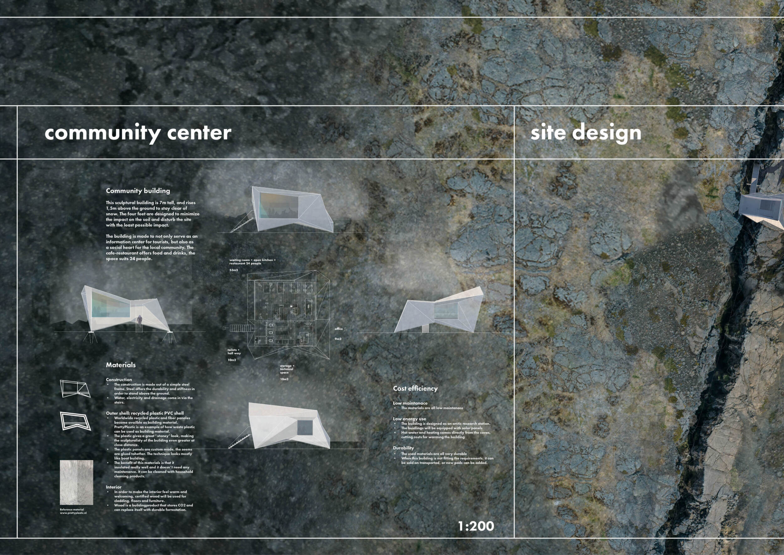 Architecture project // Translucent Shells and Steel Framework Enabling ...