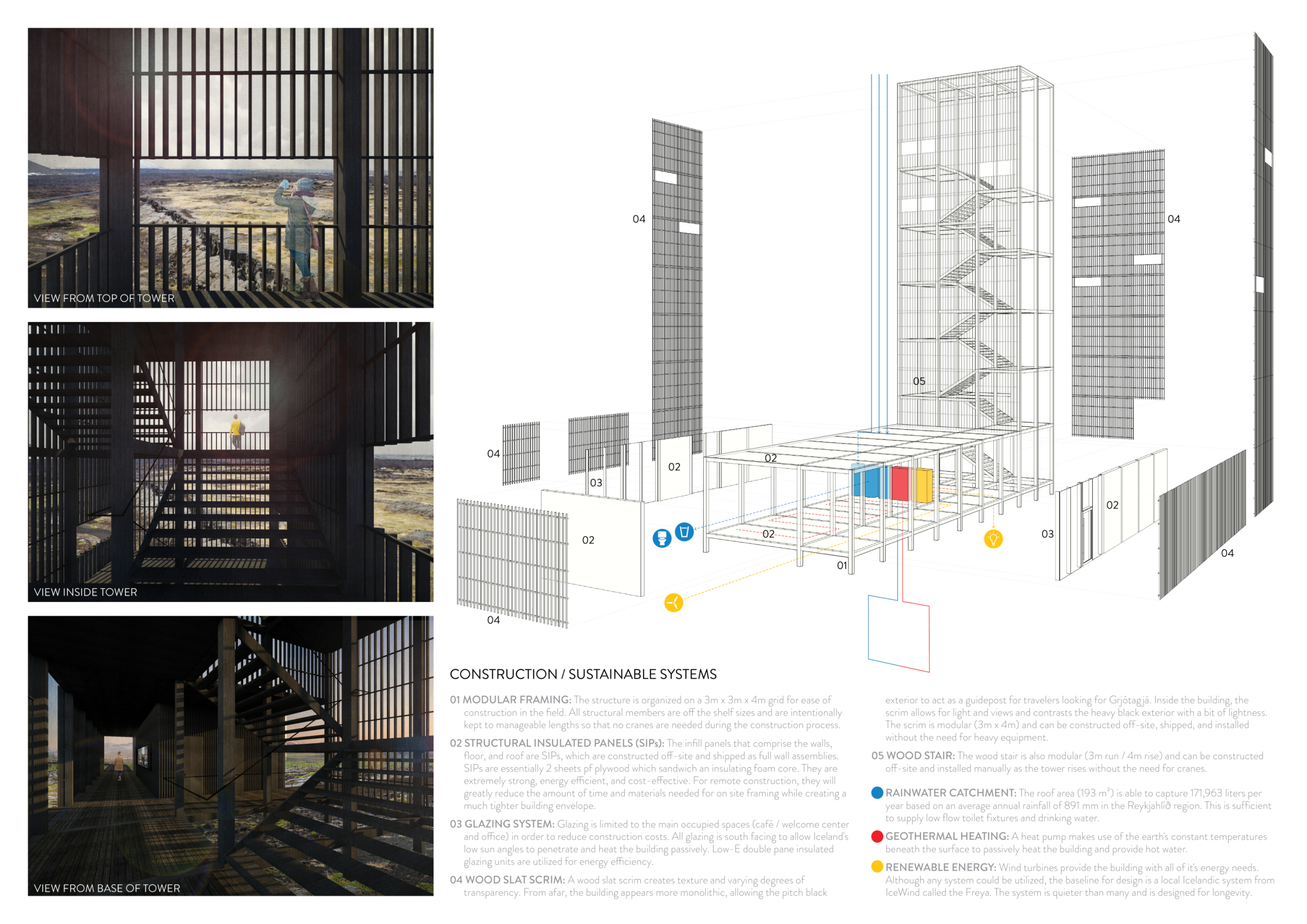 Architecture project // Pine Tar Clad Observation Tower Embracing ...