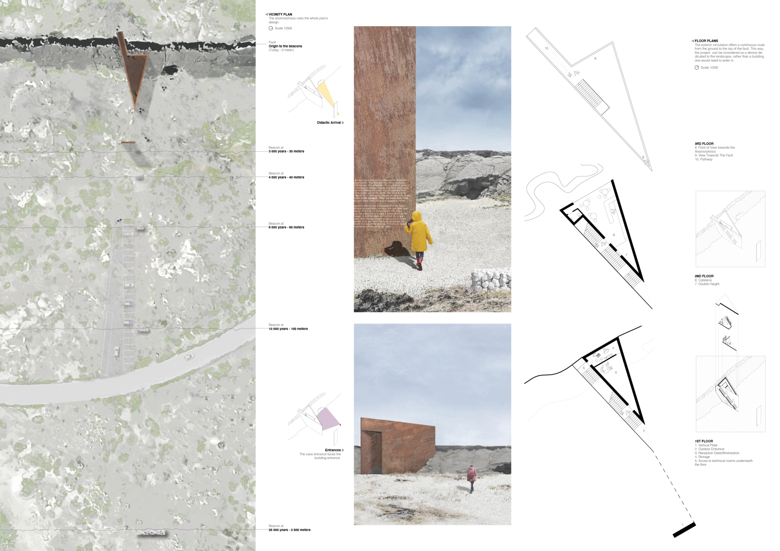 Architecture project // Graduated Vertical Plate Capturing Geological ...