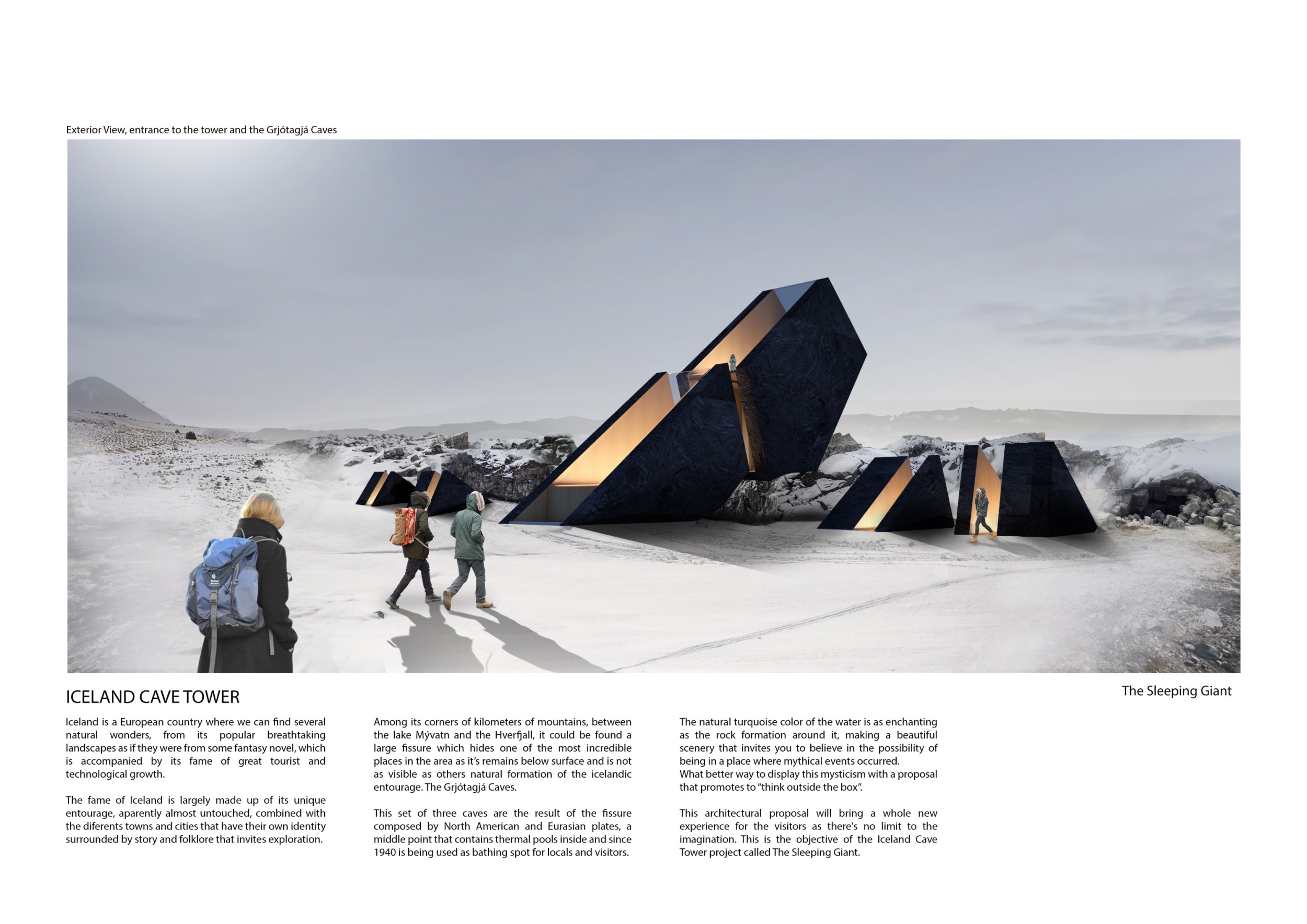 Architecture project // Volcanic Rock and Timber Structure Overlooking ...