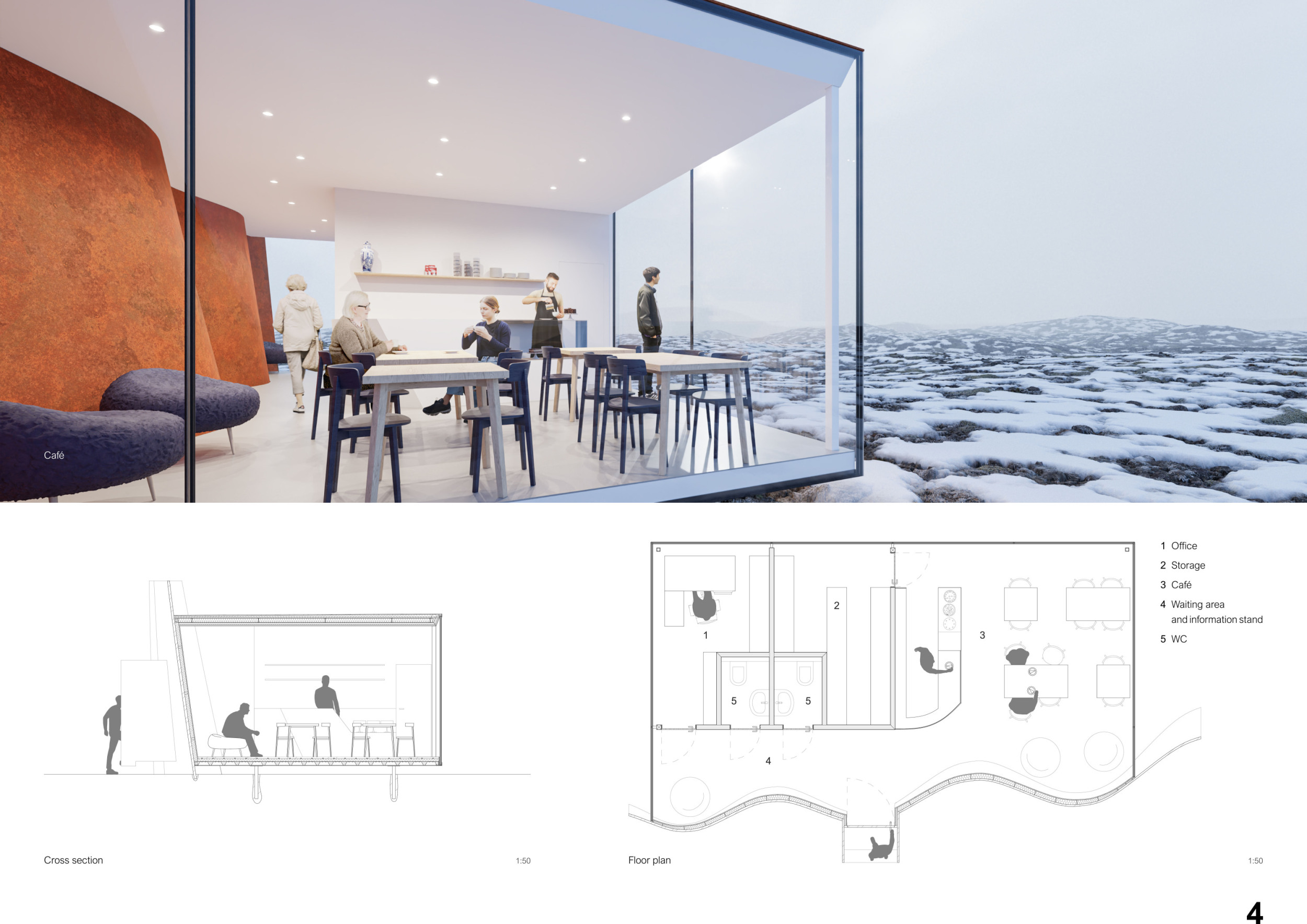 Architecture project // Corten Steel Walls Framing Tectonic Futures ...