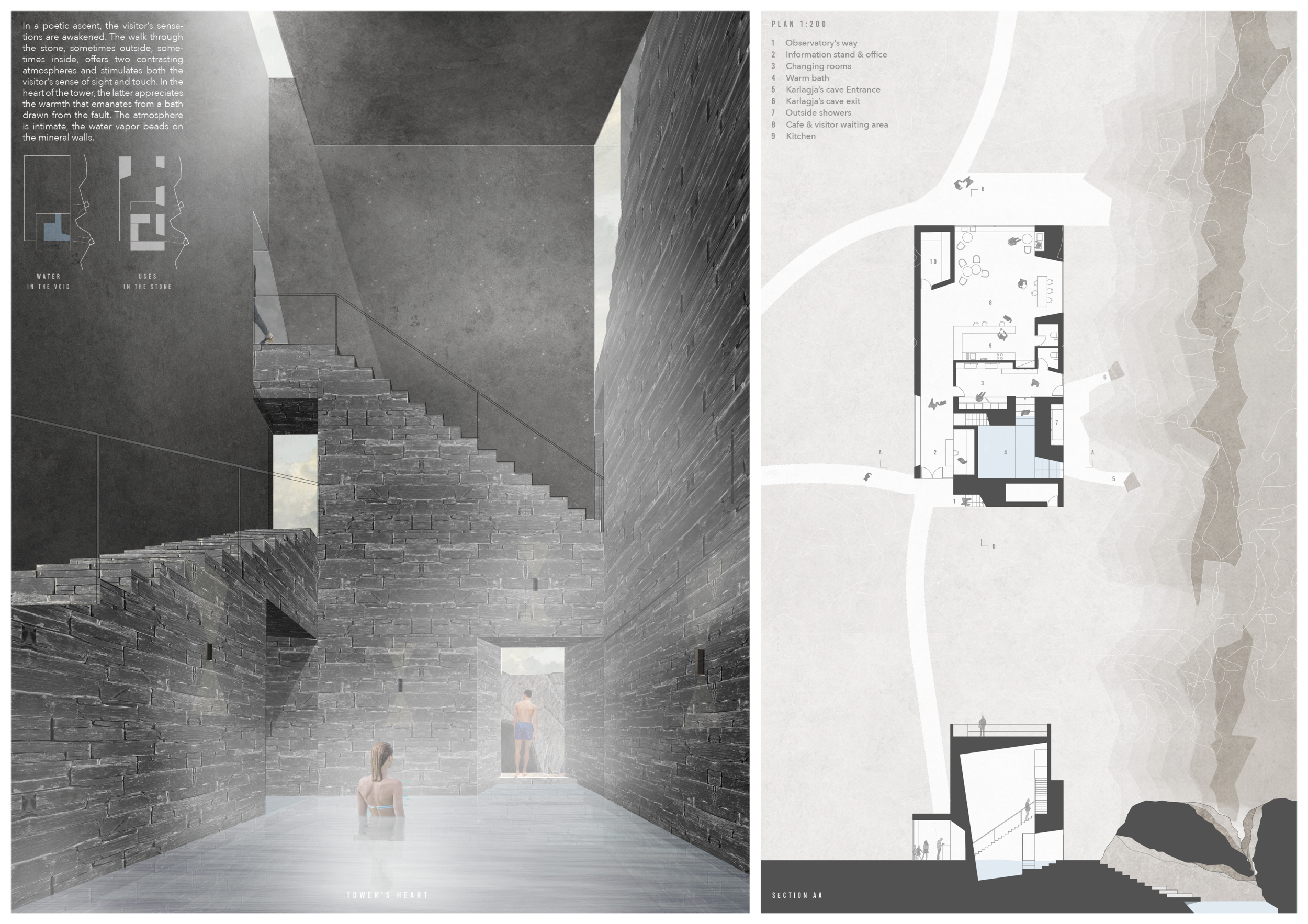 Architecture project // Basalt Monoliths Embracing Geothermal Warmth in ...