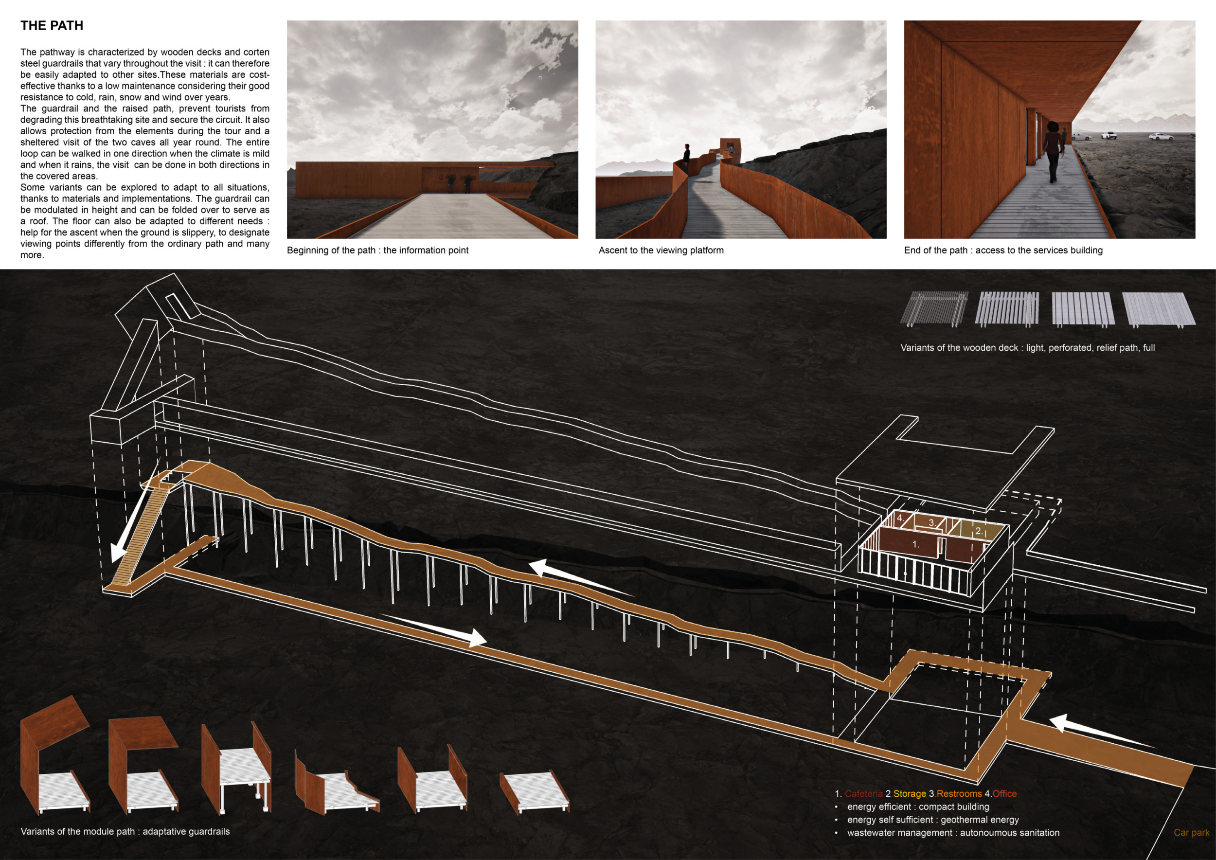 Architecture project // Corten Steel and Wooden Pathway Enhancing ...