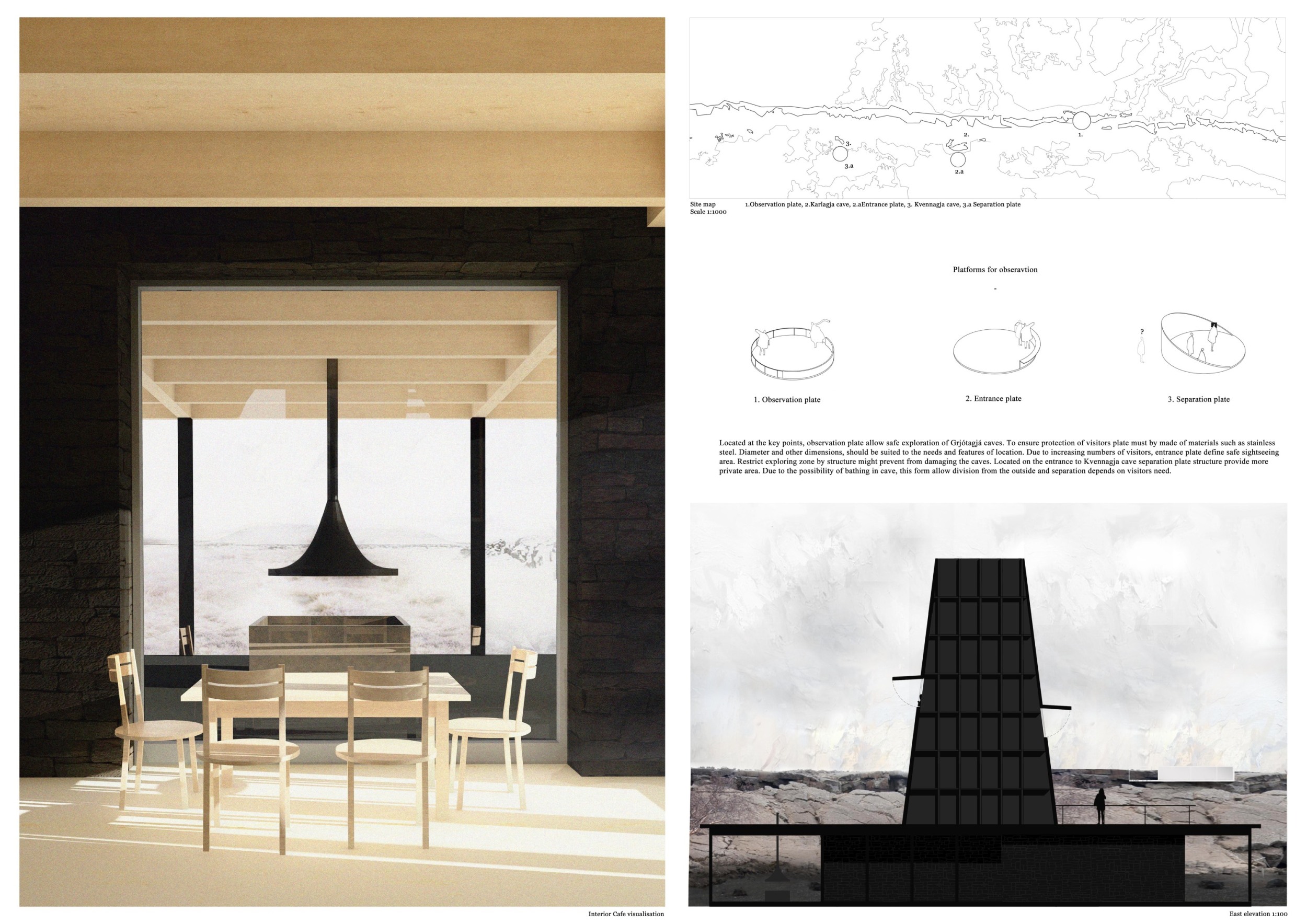 Architecture project // Timber and Stone Structure Offering Views of ...