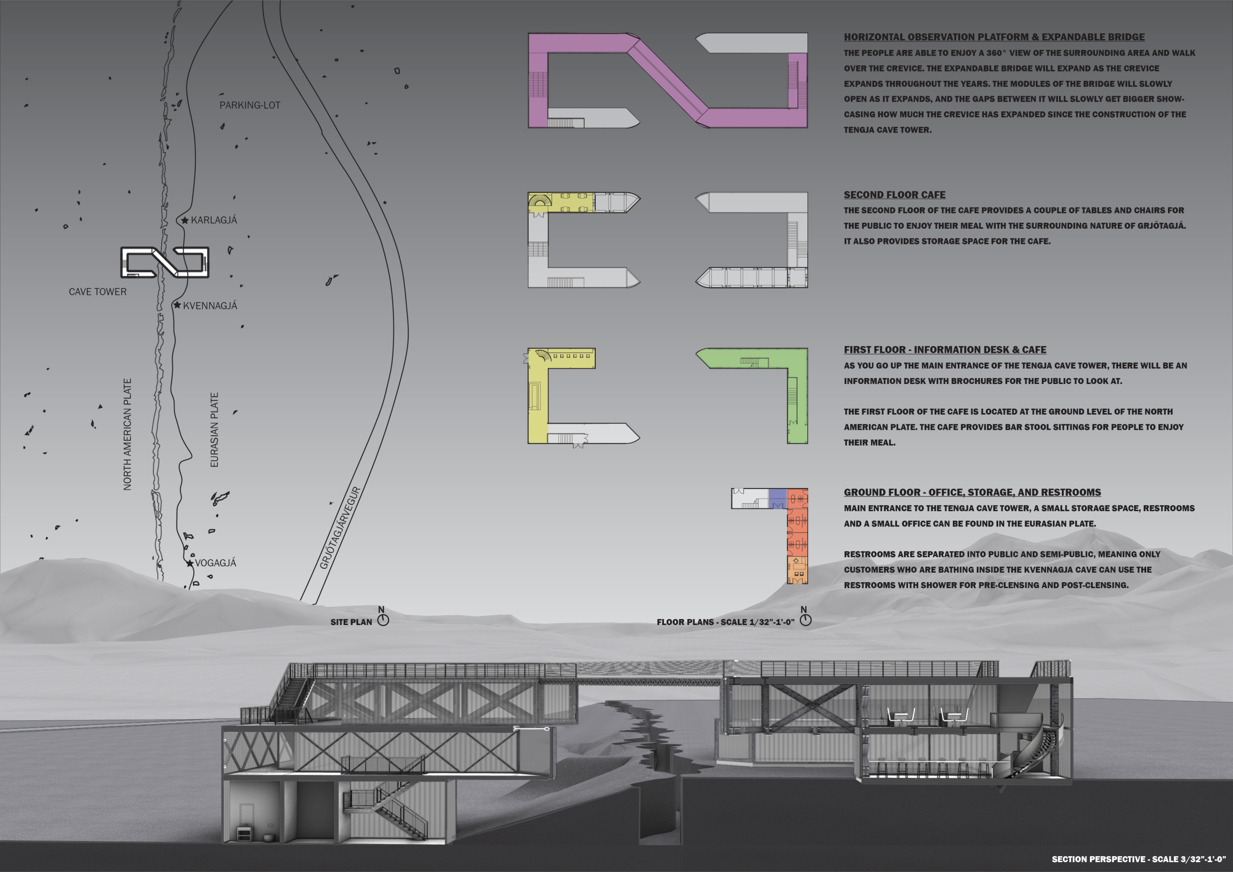 Architecture project // Connecting Tectonic Forces Through a Viewpoint ...