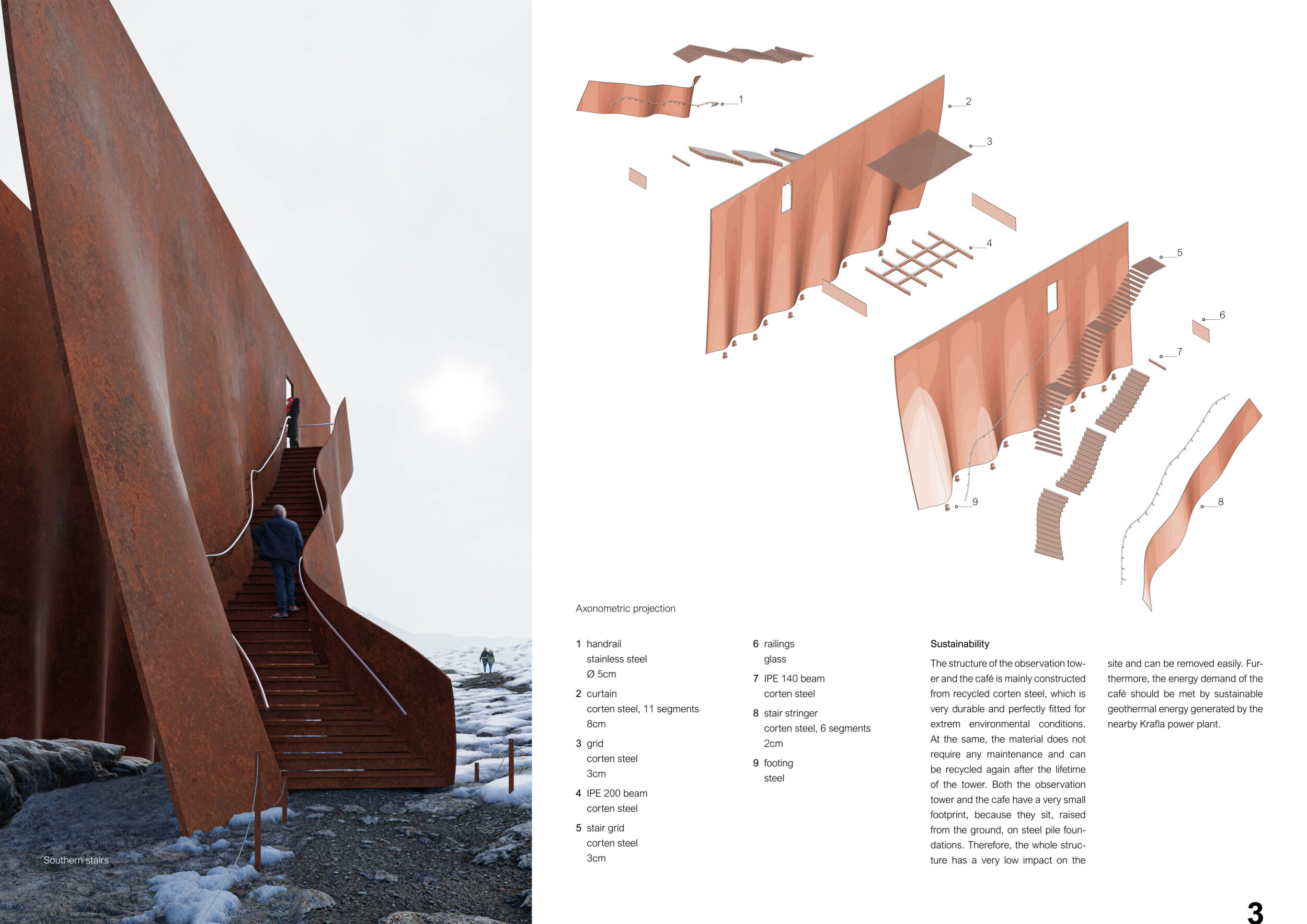 Architecture project // Corten Steel Walls Framing Tectonic Futures ...