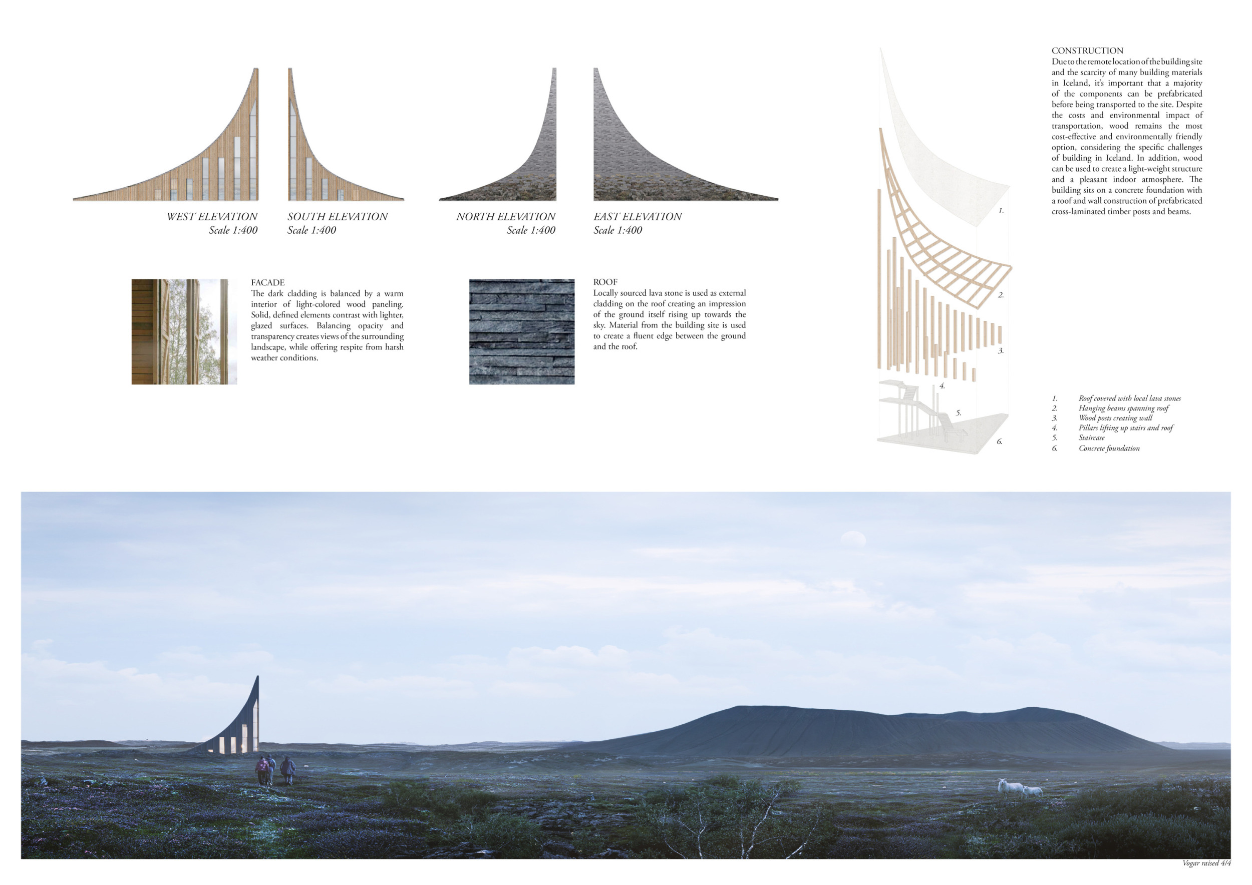 Architecture project // Lava Stone Landmark Inspired by Huldufólk ...