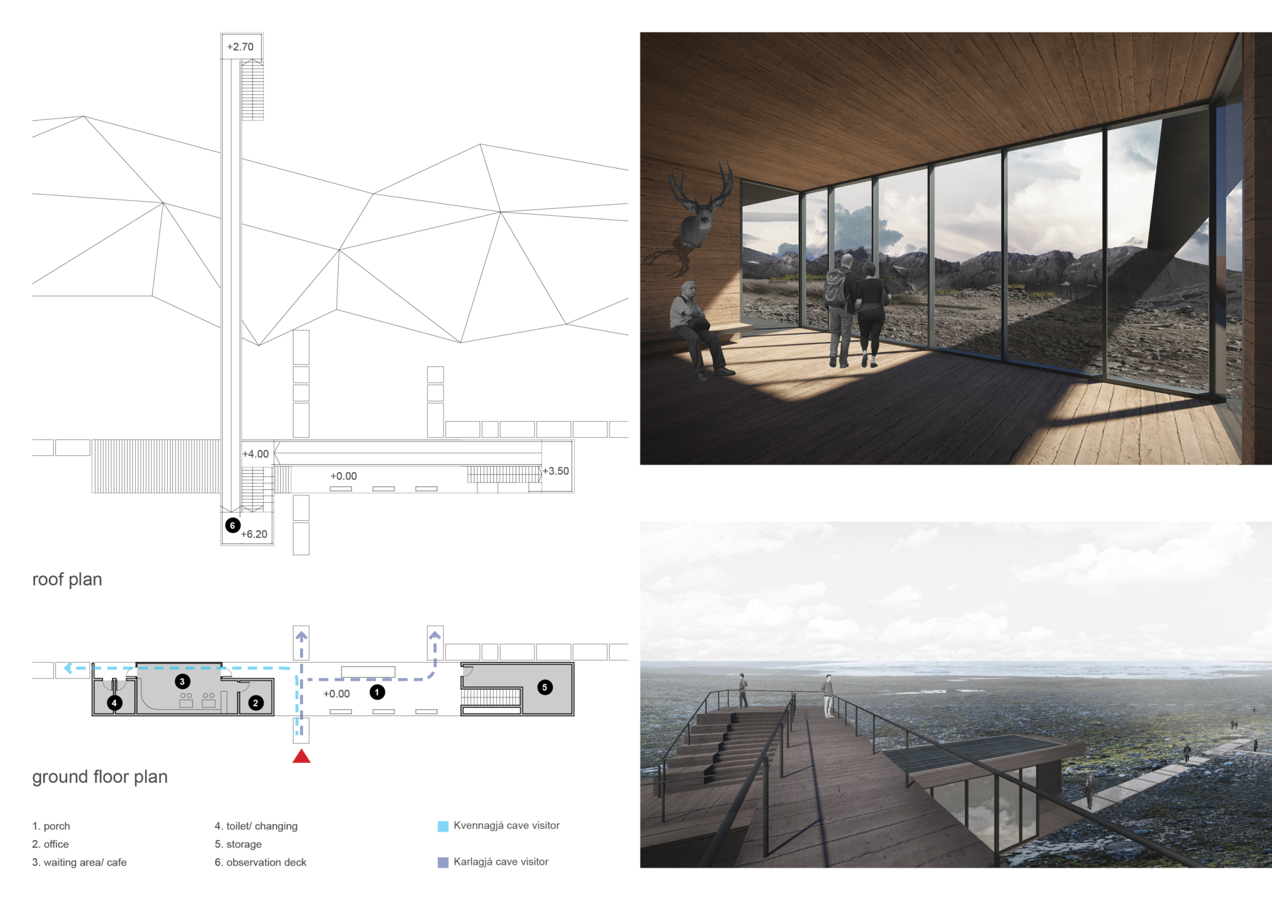 Architecture project // Observation Deck Above Tectonic Fissure ...