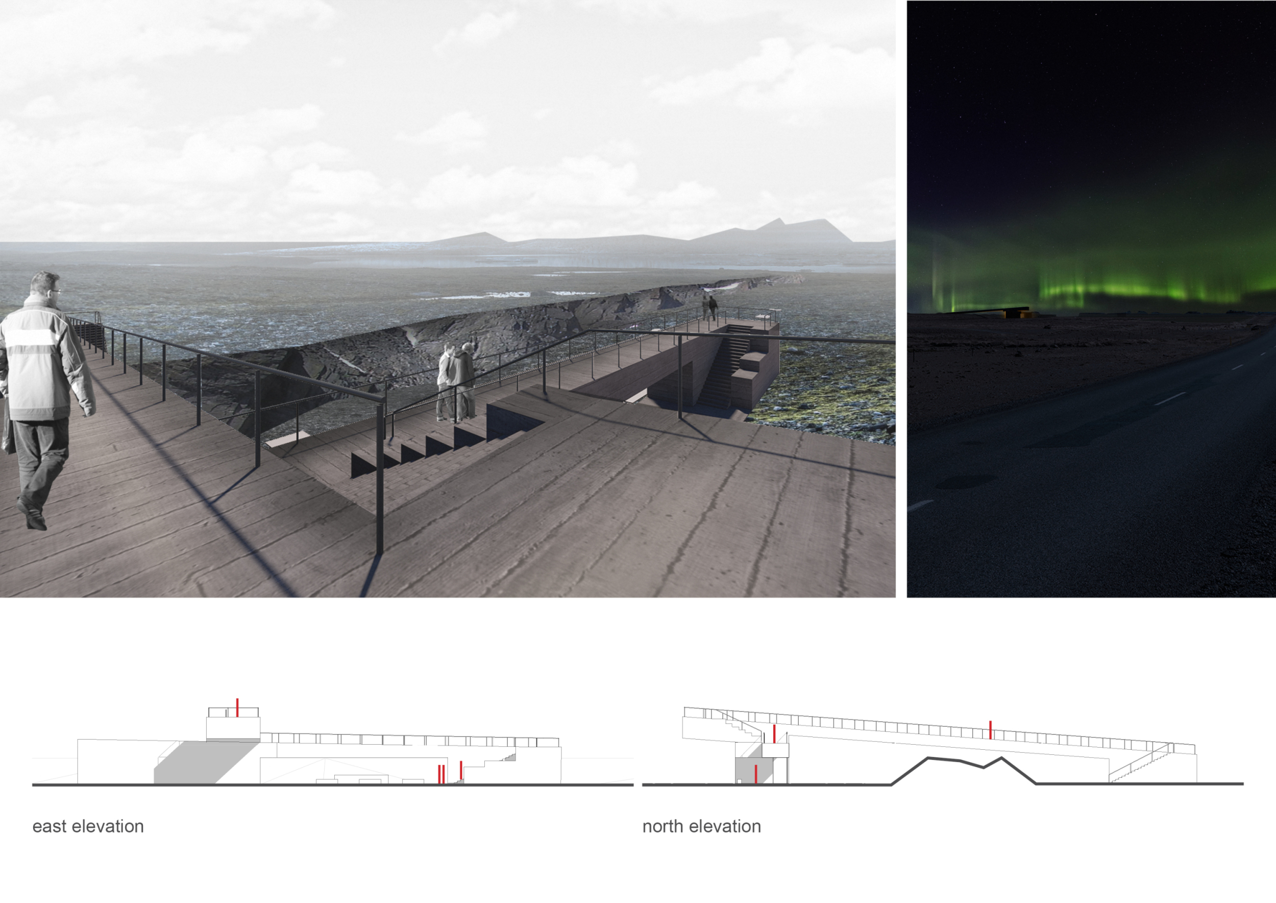 Architecture project // Observation Deck Above Tectonic Fissure ...