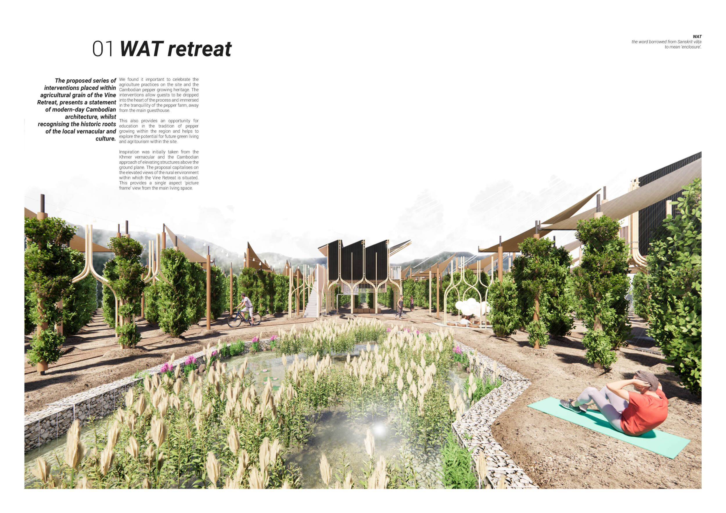 Architecture project // Bamboo and Gabion Integration in a Sustainable ...