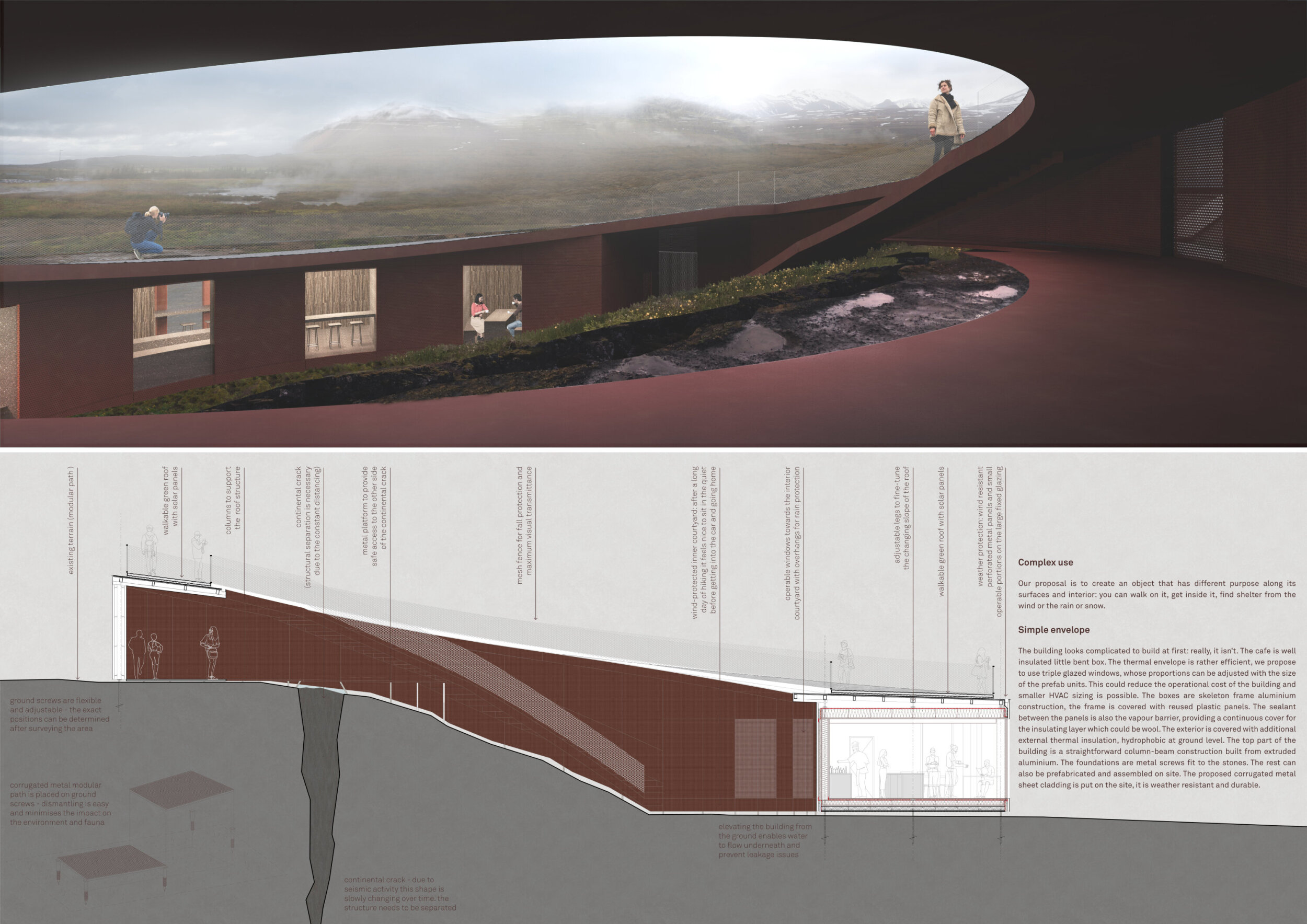 Architecture project // Perforated Shelters of Recycled Ocean-Plastic ...