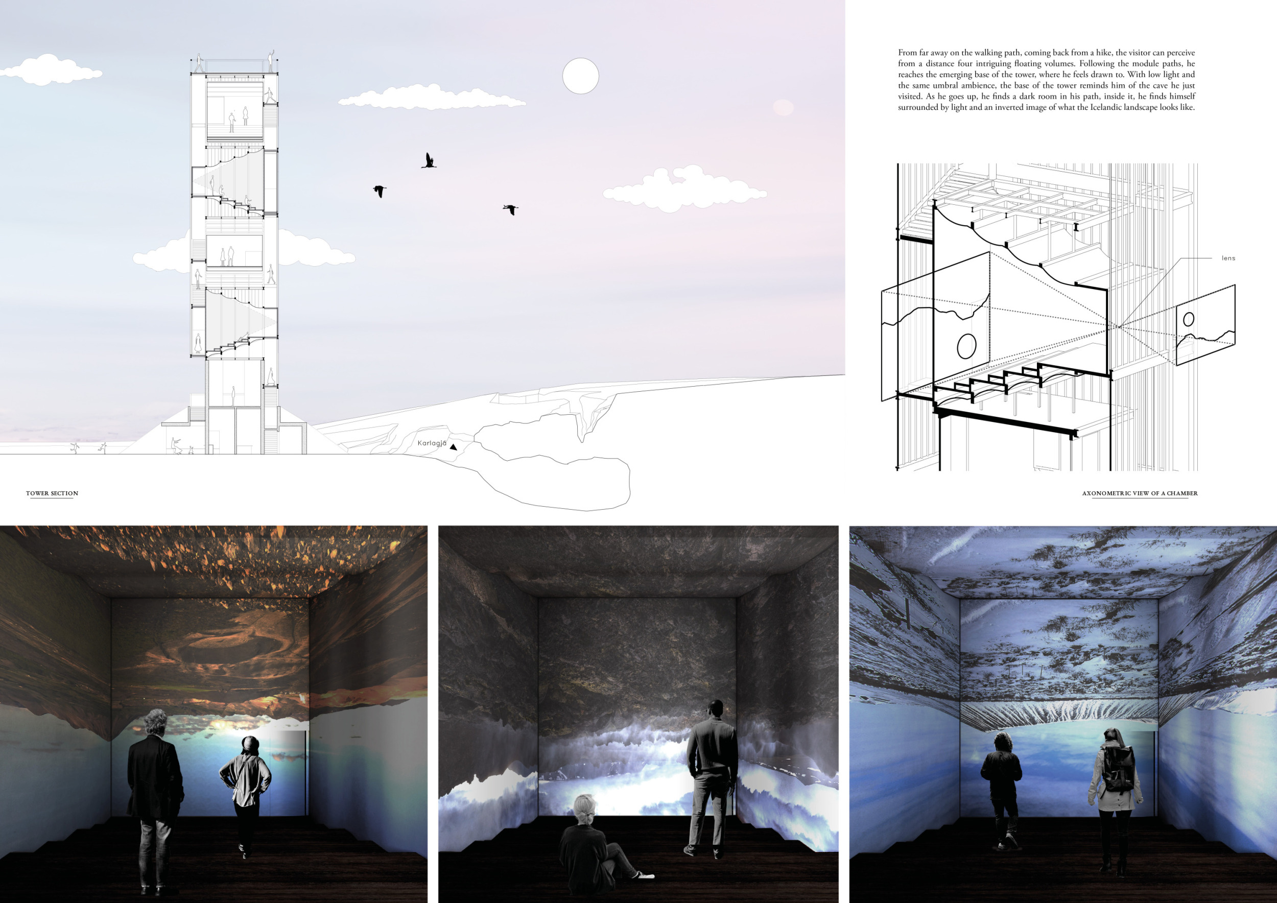 Architecture project // Floating Volumes with Soil Cement Structure ...