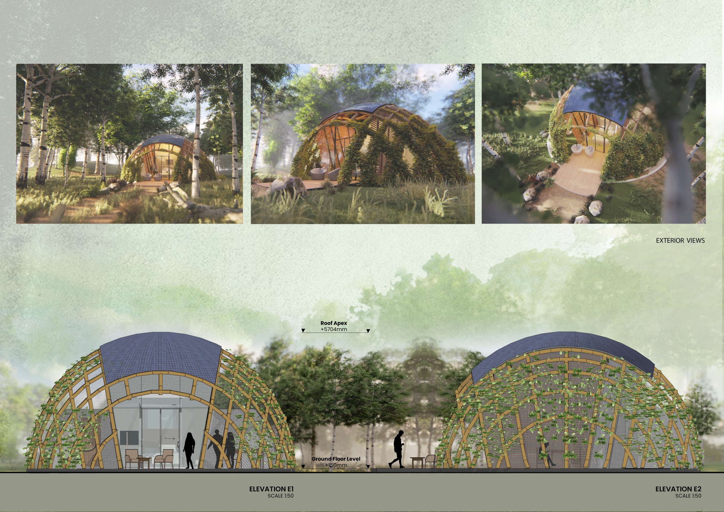 Architecture project // Bamboo Framework Enhances Retreat Experience ...