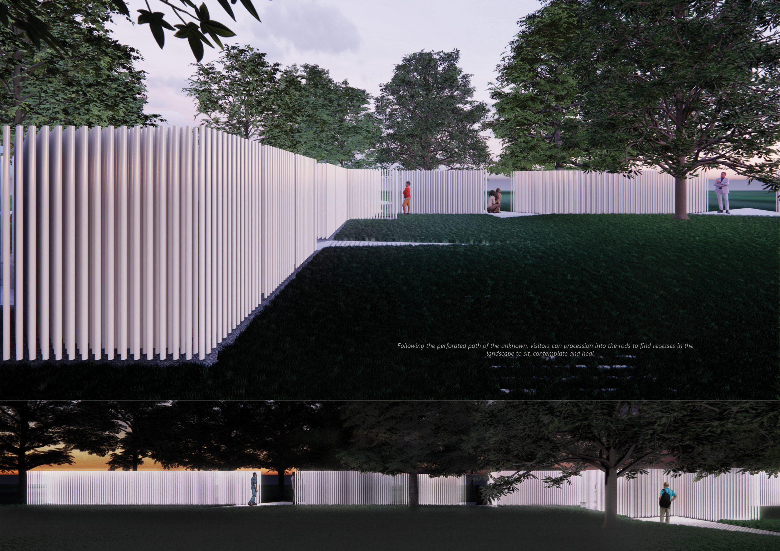 Architecture project // Illuminated Acrylic Rods Commemorate Lives Lost ...