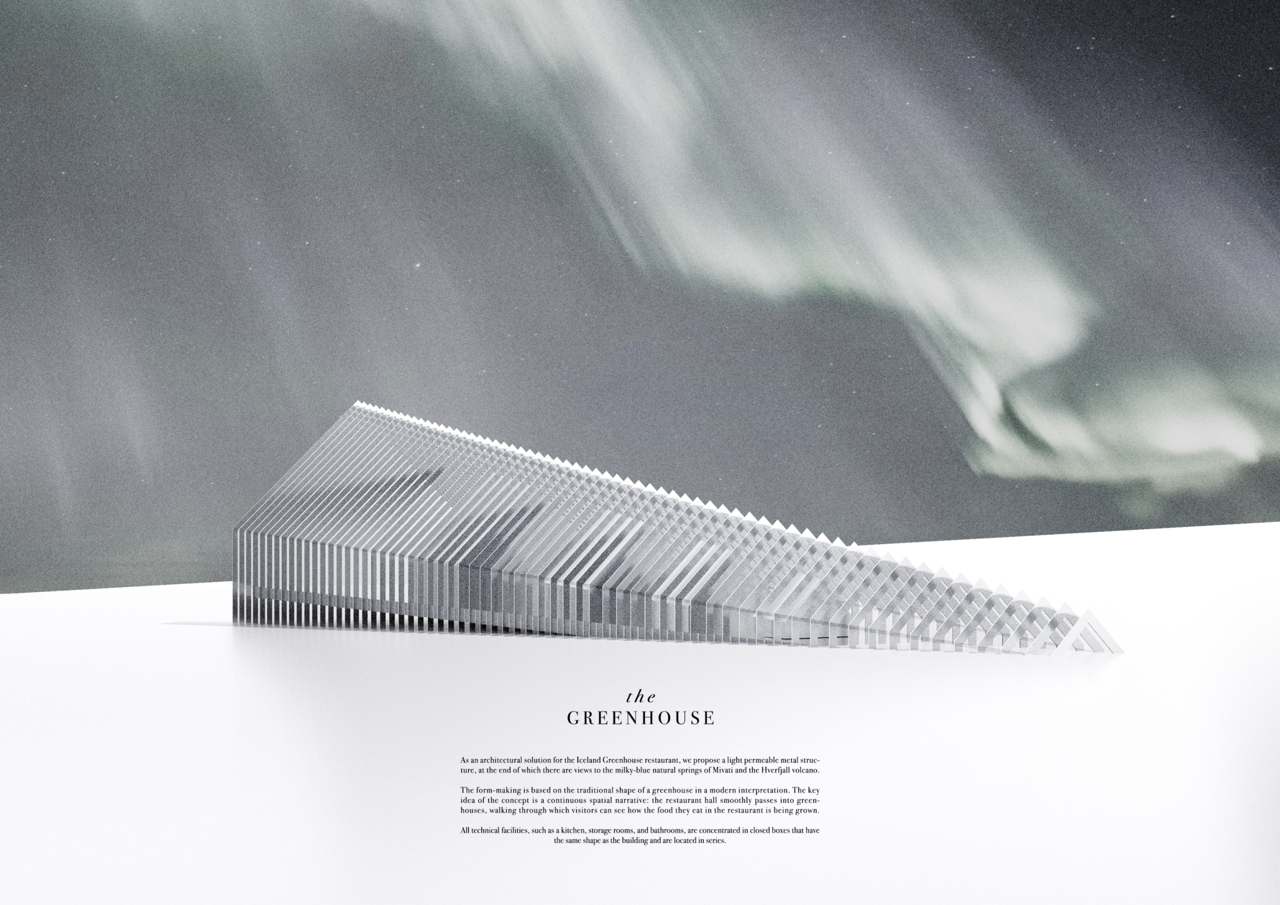 Architecture project // Light Permeable Metal Structure Connecting ...