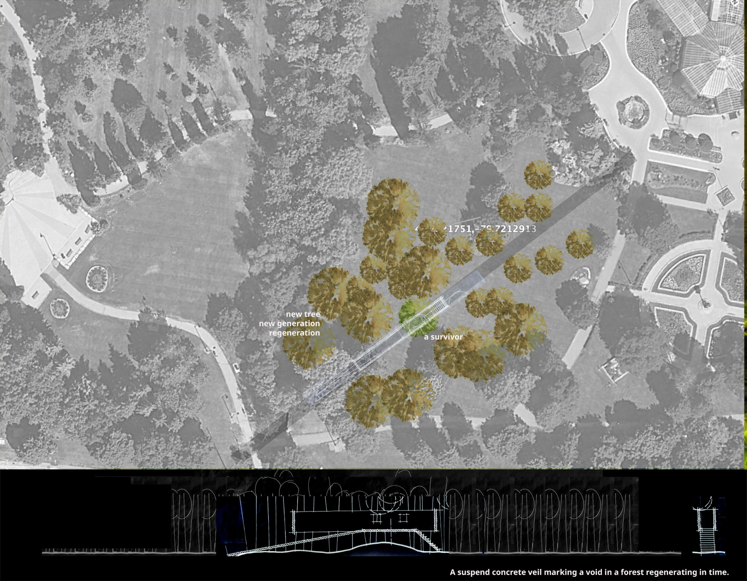 Architecture project // Suspended Concrete Veil Embracing Regenerative ...