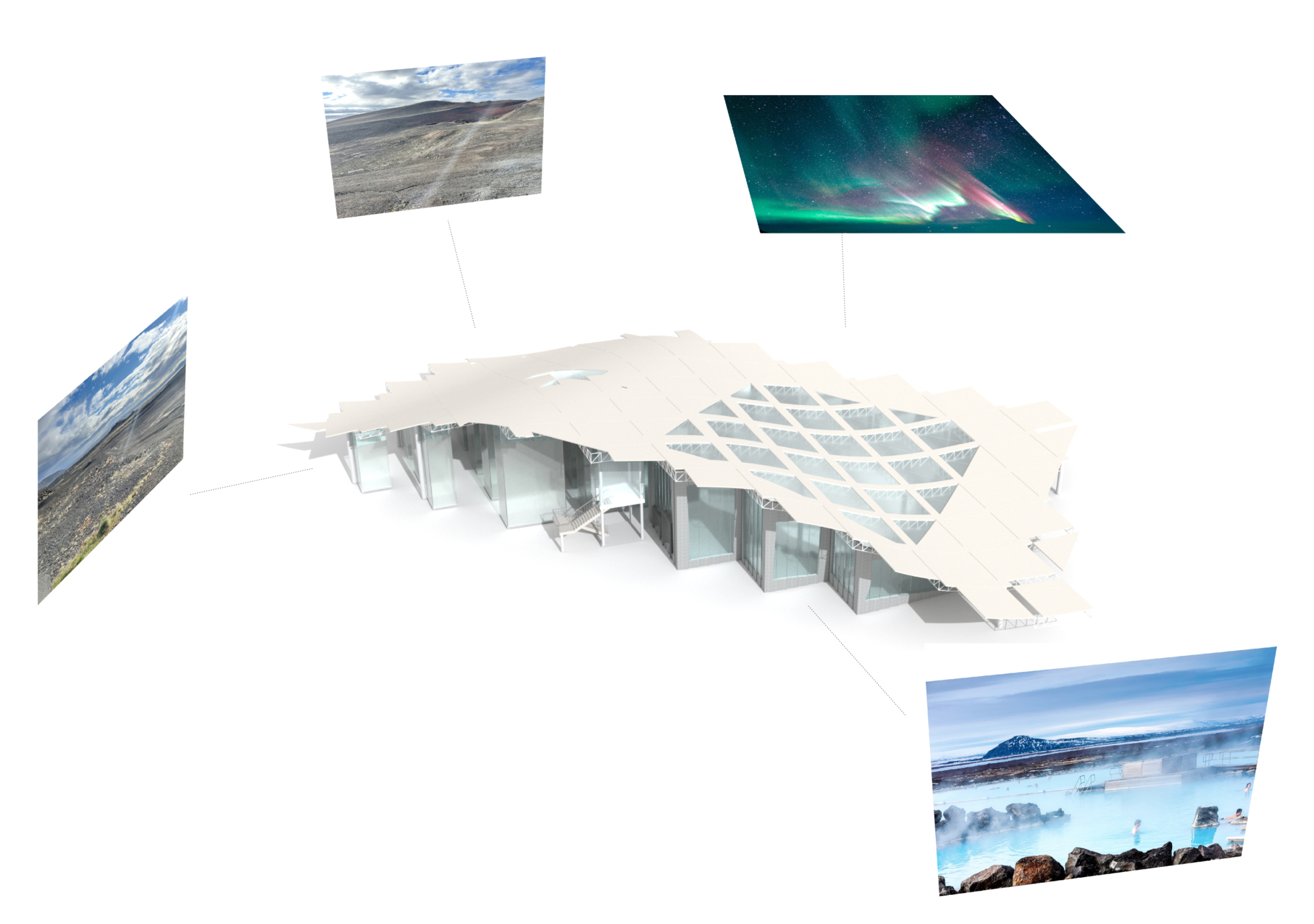 Architecture project // Floating Glass Walls and Polycarbonate Roofing ...