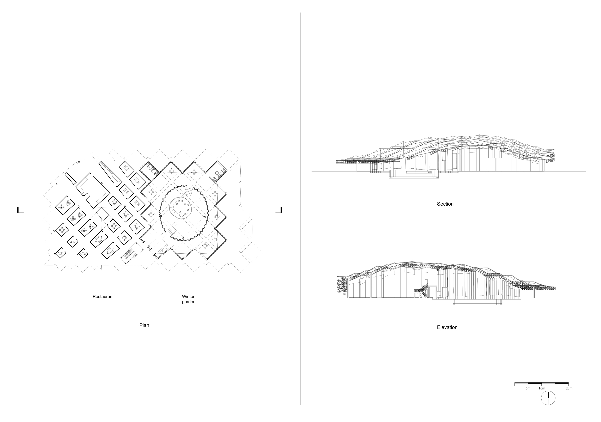 Architecture project // Floating Glass Walls and Polycarbonate Roofing ...
