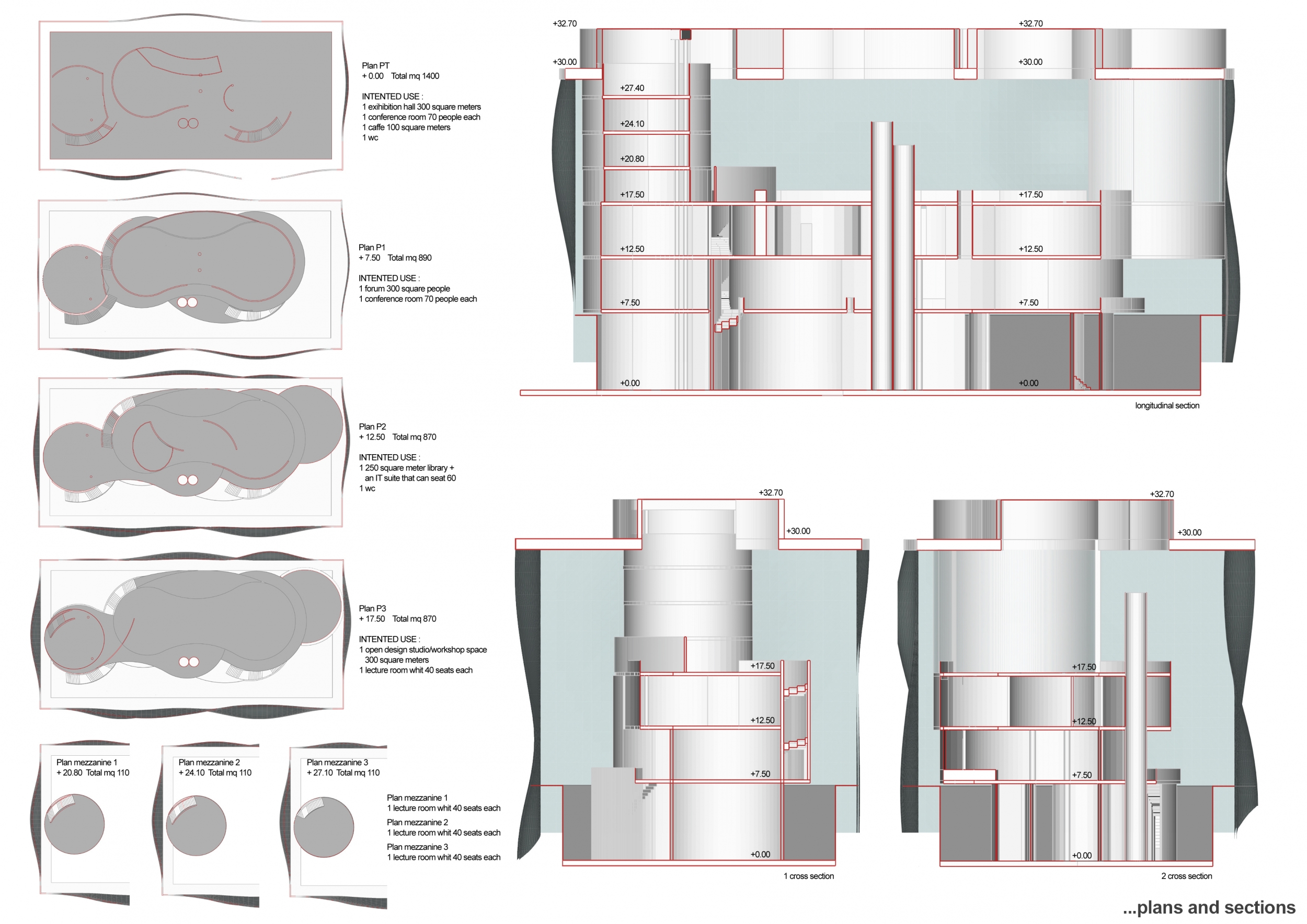 Architecture project // Fluid Glass Facade with Sustainable Concrete ...